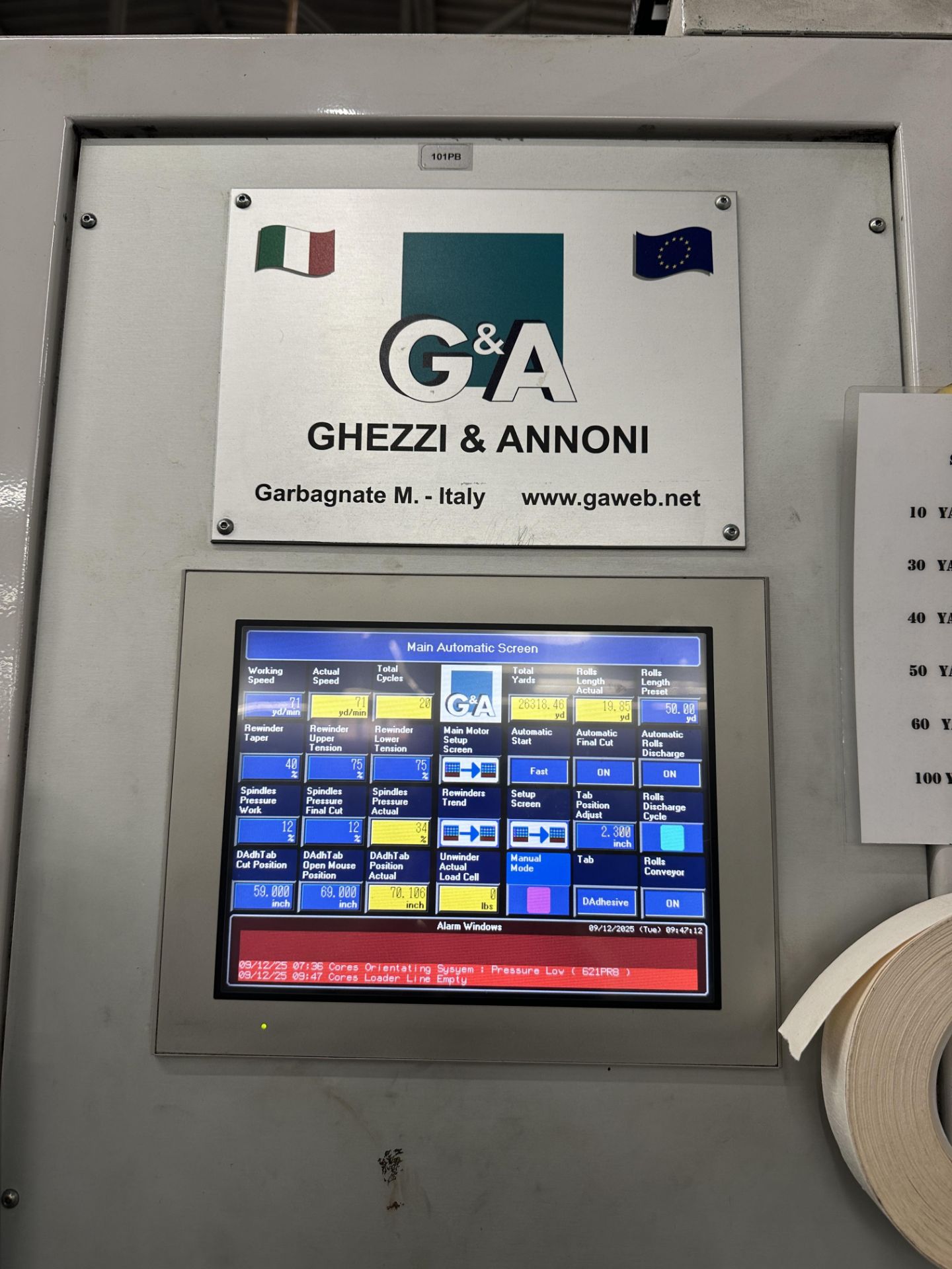 2020 G&A Ghezzi & Annoni Model FA 300 NV Fully Automatic Tape Line ...