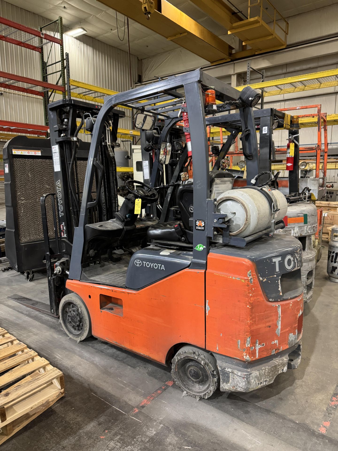 Toyota 8FGCSU20 LPG Forklift s/n 39538, 189" Lift, Sideshift, (LATE ...