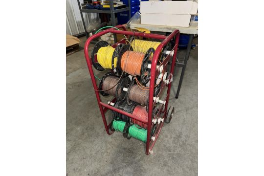 Port. Spool Cart with Wire