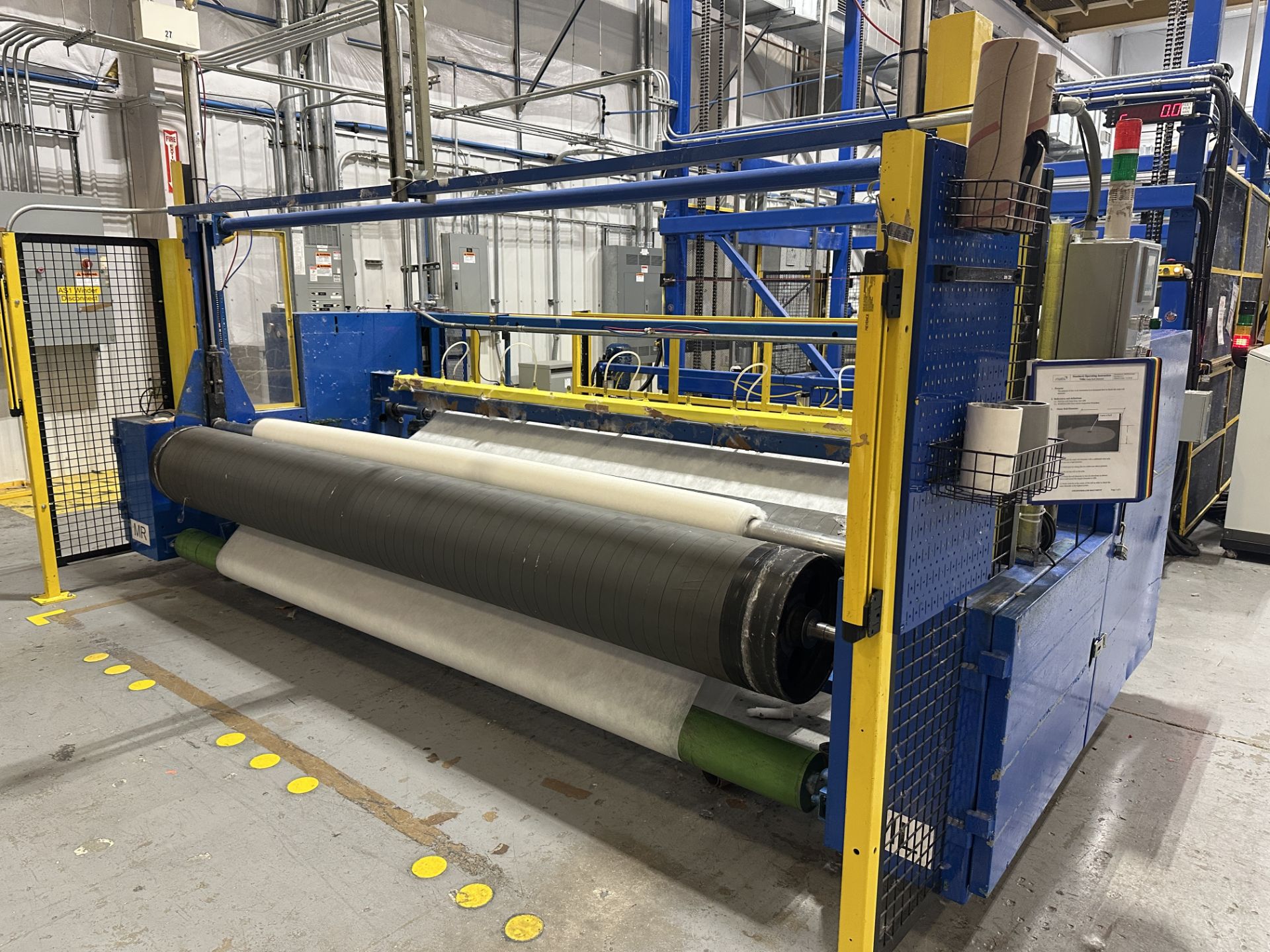 (1) Oak Ridge 130” Wide Two Roll Surface Winder, with pneumatic ...