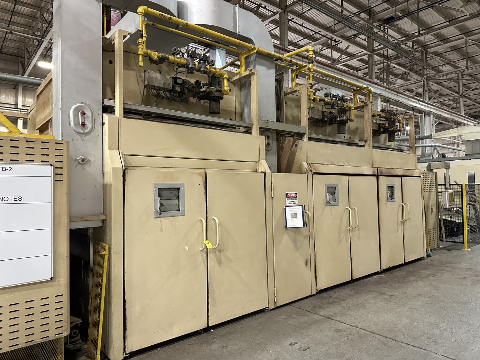 (1) Strahm Swiss Textile Systems Thermal Bond Belt Oven, 120” wide belt ...