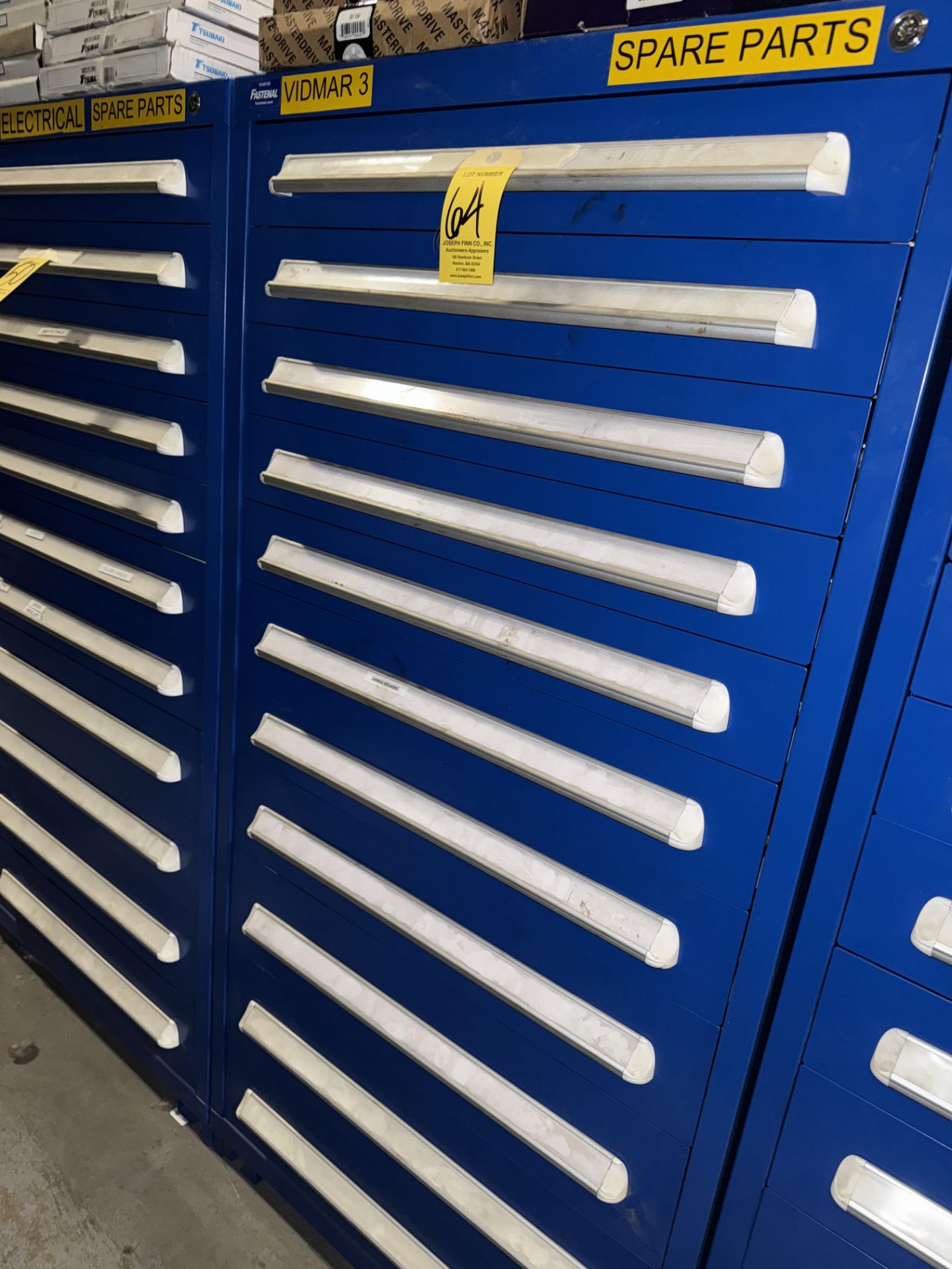Fastenal 11 Drawer Parts Cabinet with Timken Bearings, Electrical ...