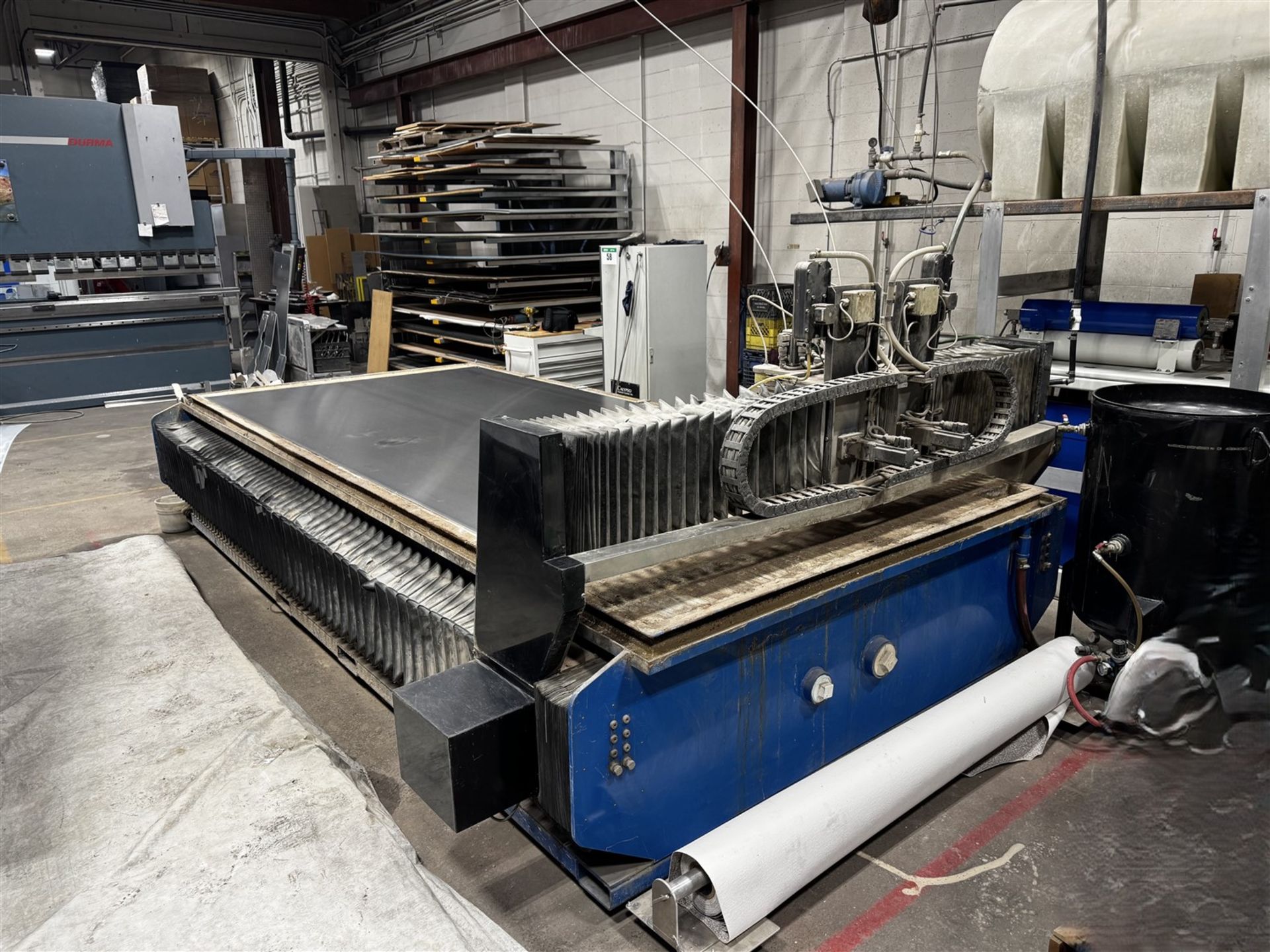 2008 CALYPSO WATER JET CUTTING TABLE, 6' X 12',60,000 PSI, IRAND SL IV ...