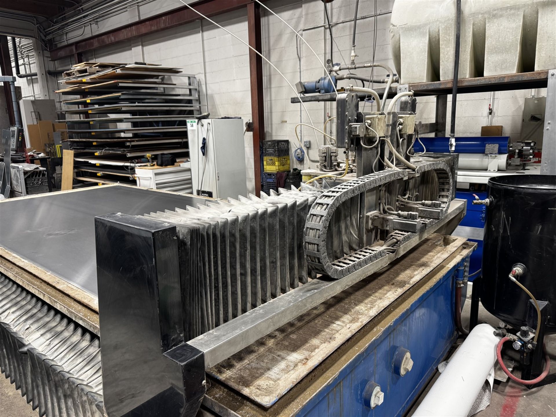 2008 CALYPSO WATER JET CUTTING TABLE, 6' X 12',60,000 PSI, IRAND SL IV ...