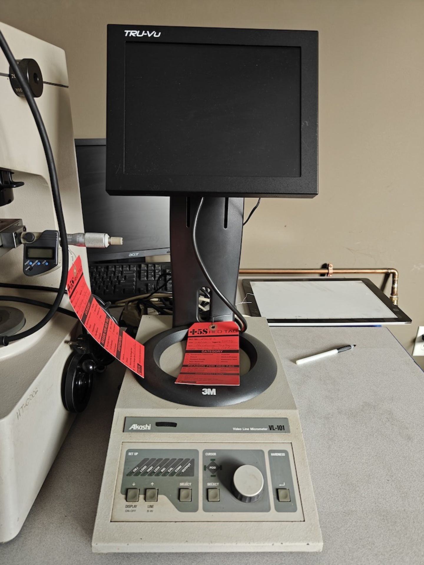 Hardness Tester - Leco M-400-G & Akoshi Video Line Micrometer VL-101 w ...
