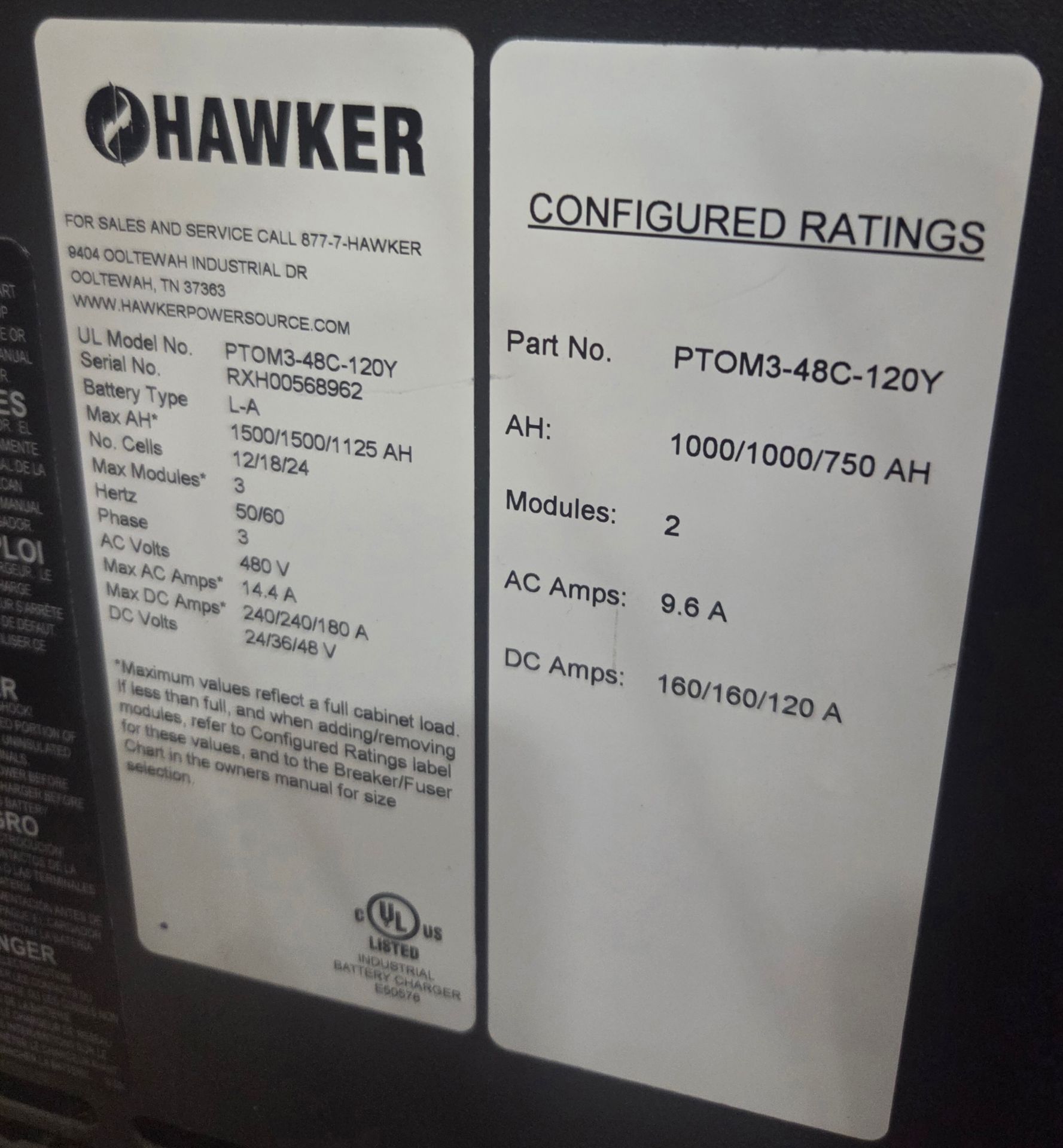 Hawker Battery Charger- PTO Mod 3