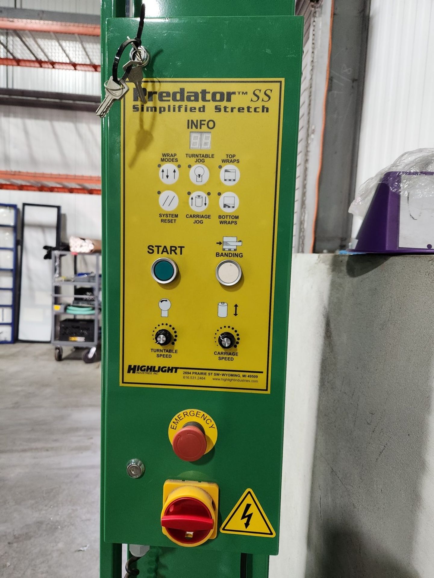 Highlight Stretch Wrapper Predator SS 59 In. Platform Diameter ...