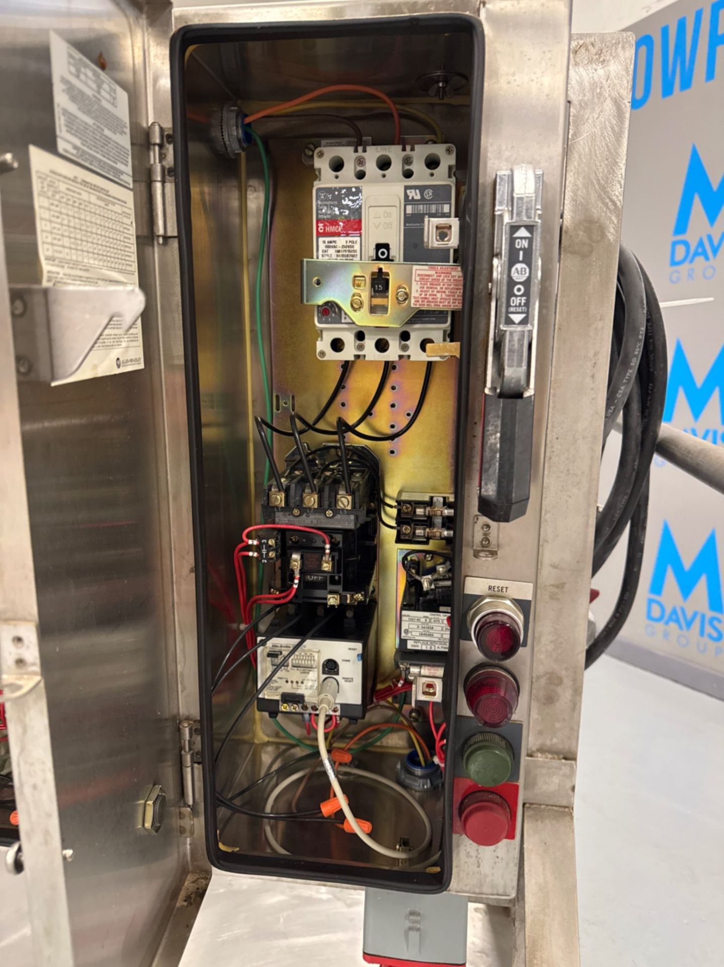 PORTABLE ELECTRICAL CONTROL PANEL, INCLUDES (3) ALLEN BRADLEY STARTER ...