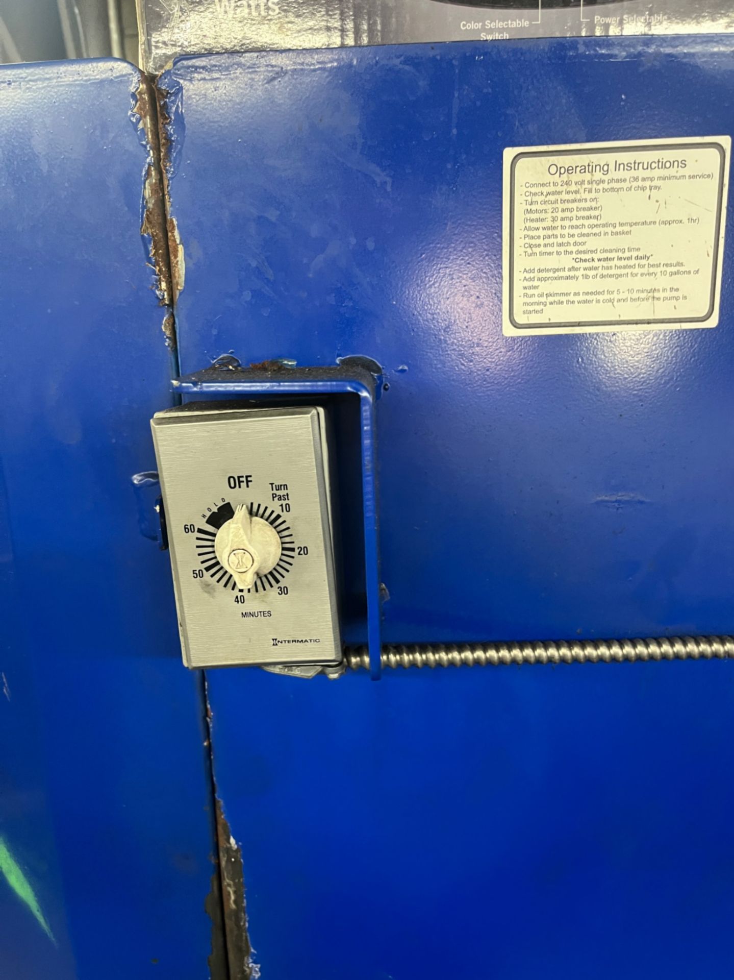 HEATED PARTS WASHER CABINET