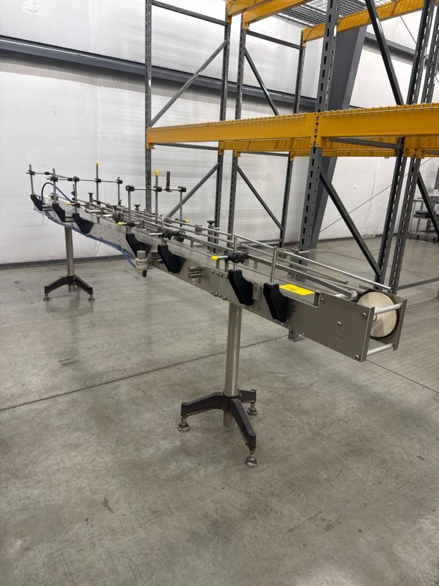 Stainless Steel Conveyor System with Adjustable Guide Rails. For ...