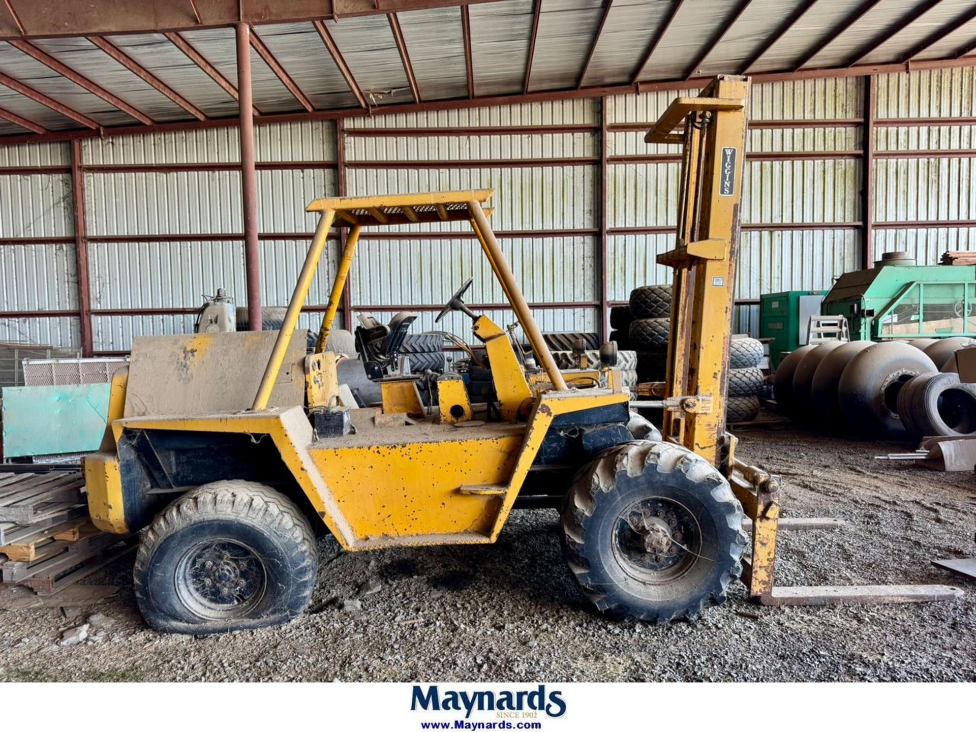 Wiggins 10,000 Lb. Cap. Rough Terrain Diesel Forklift ; Model WG1064FT4 ...