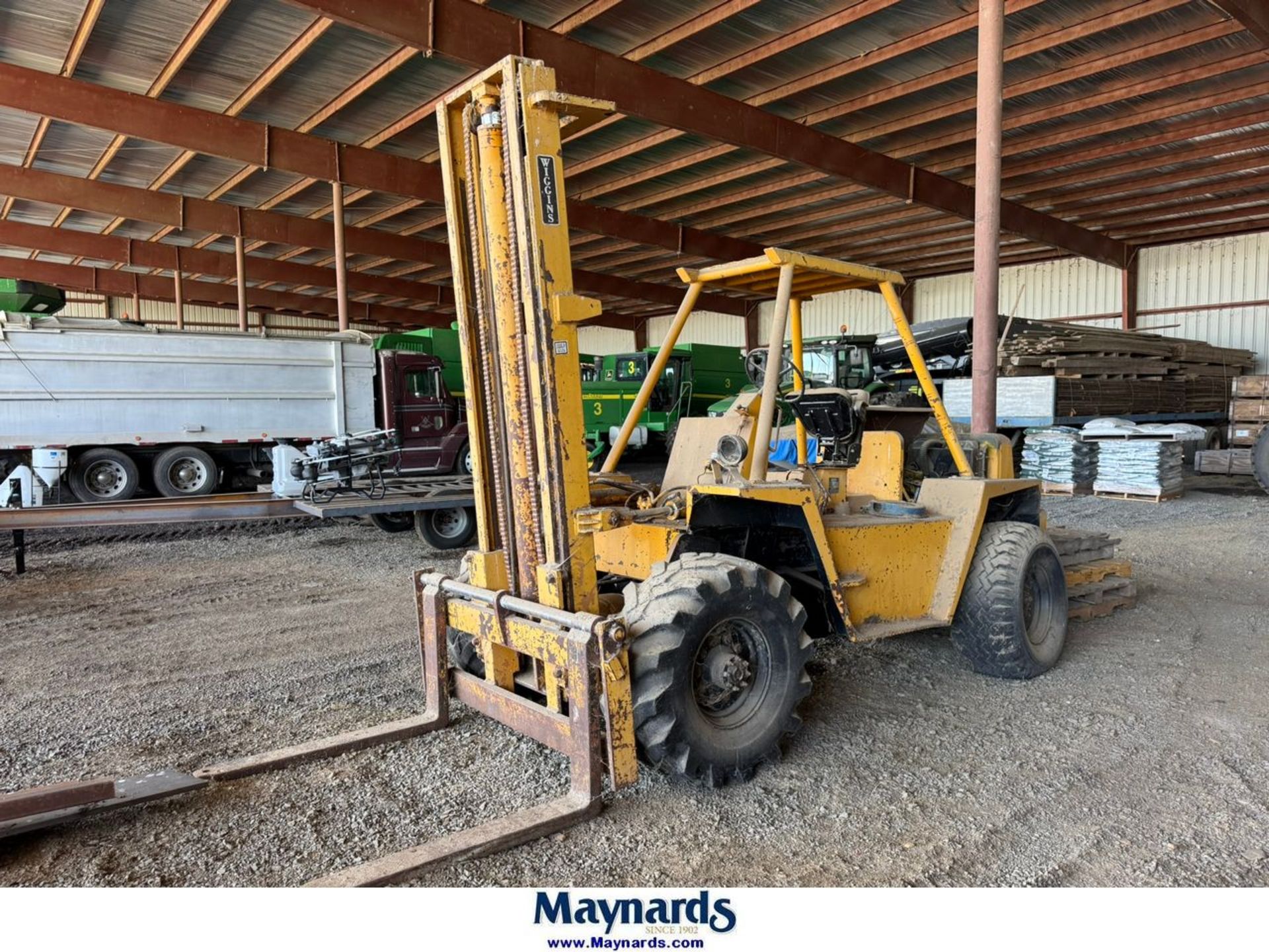 Wiggins 10,000 Lb. Cap. Rough Terrain Diesel Forklift ; Model WG1064FT4 ...