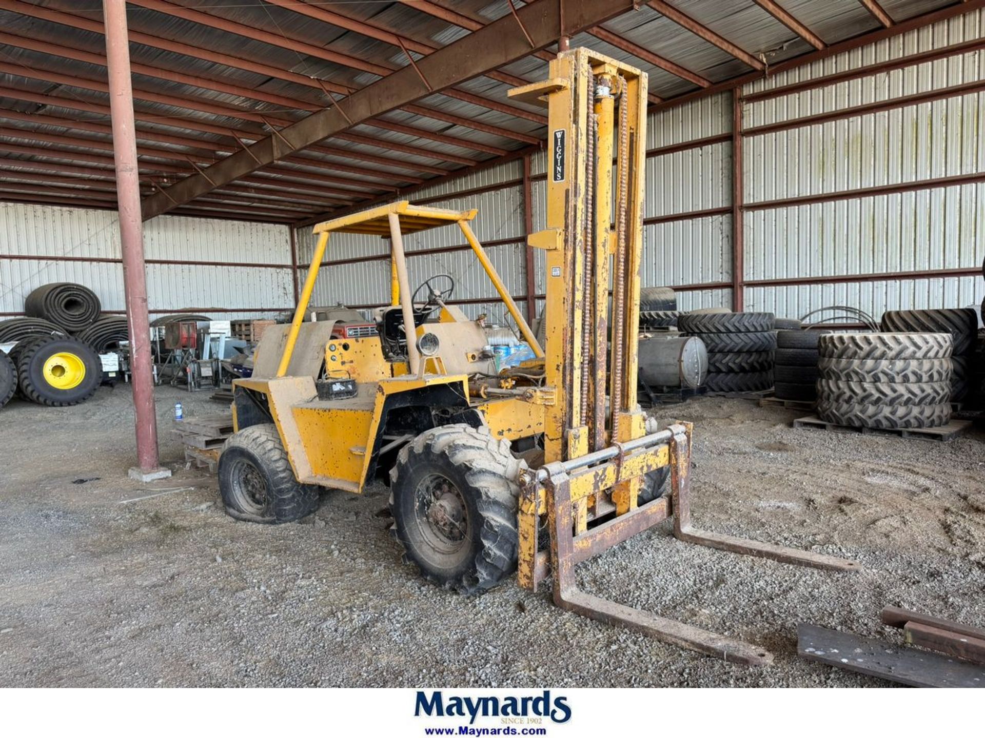 Wiggins 10,000 Lb. Cap. Rough Terrain Diesel Forklift ; Model WG1064FT4 ...