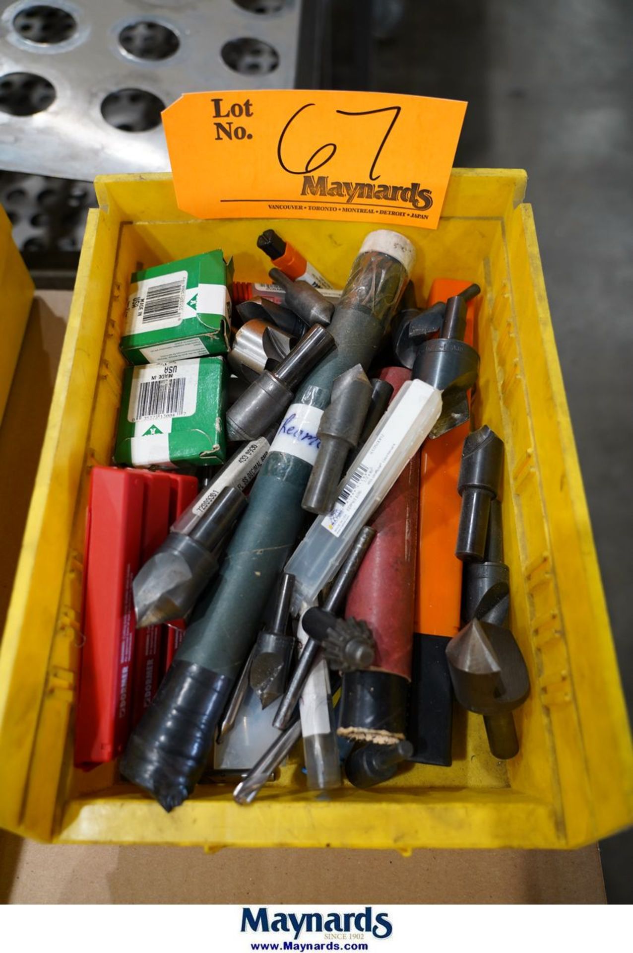 Assorted Center Drills and Counter Sinks In (1) Tote