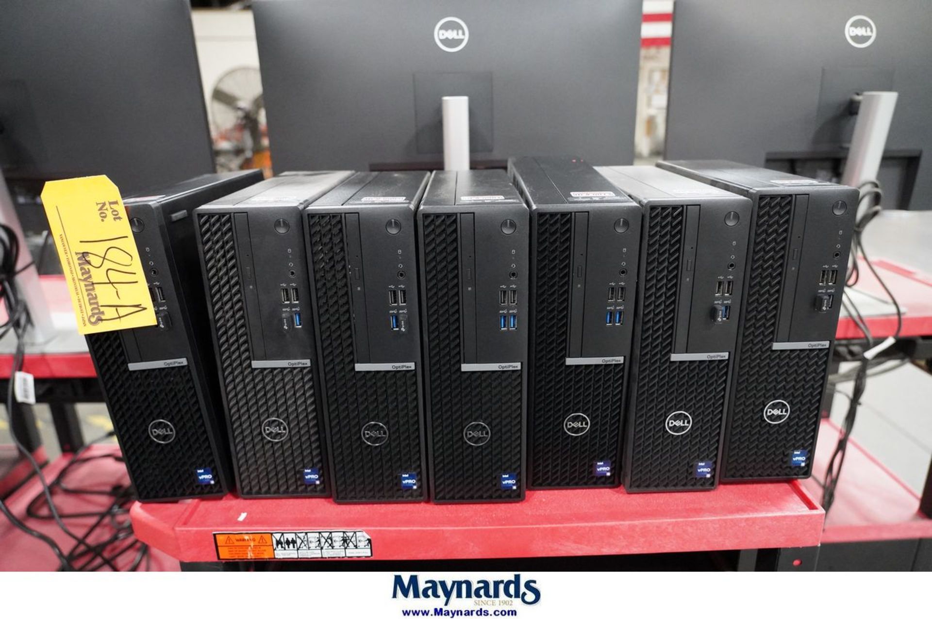 (7) Dell D17S Optiplex With Intel Vpro Tower Computers
