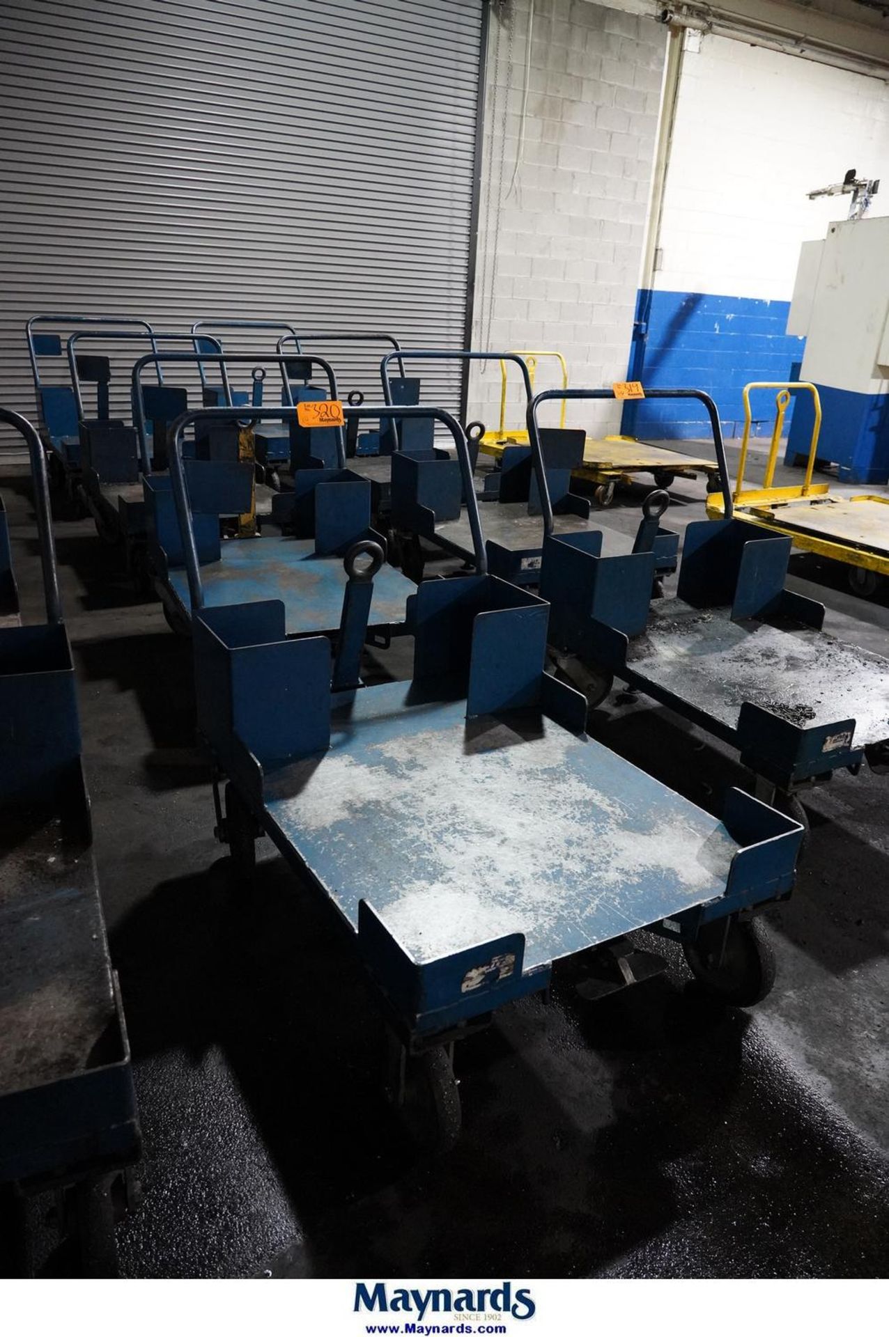 (4) Blue Transfer Carts