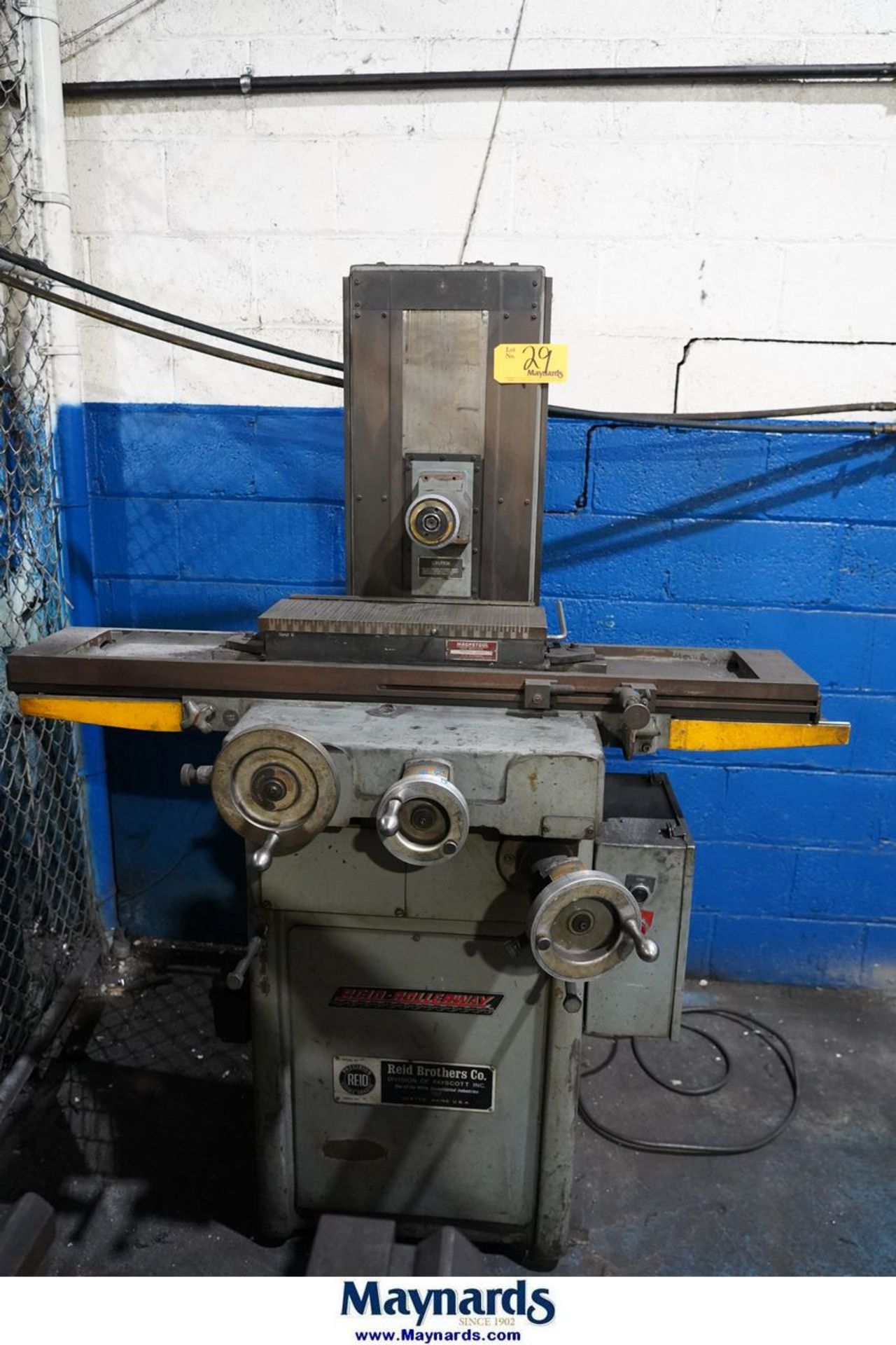Reid Rollerway Surface Grinder With Magnetool Magnetic Chuck Includes ...