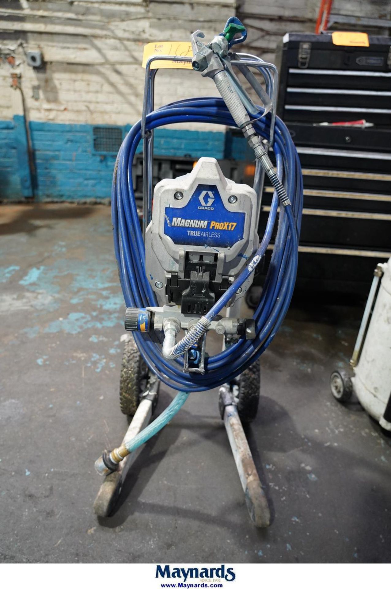 Greco Magnum ProX17 True Airless Paint Sprayer 120V. 8 Amps. HZ 60. wpr ...