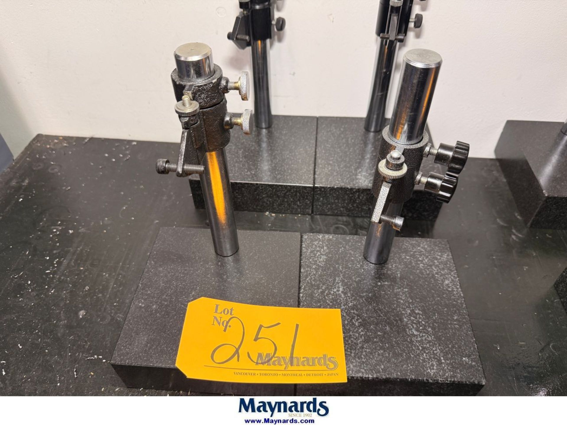 (1) Lot of (4) Granite block stands