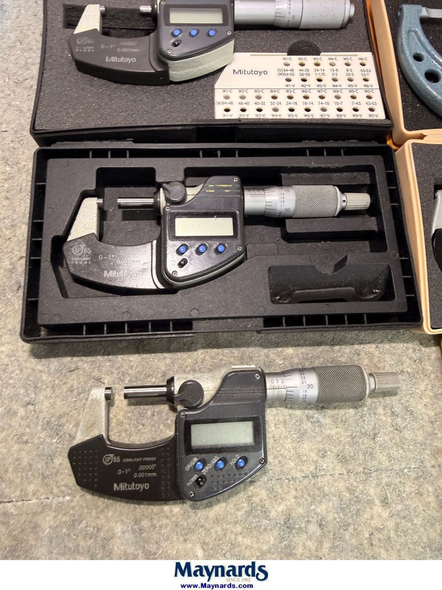 { Group of lots: 249, 250 } (1) Lot of Assorted micrometers