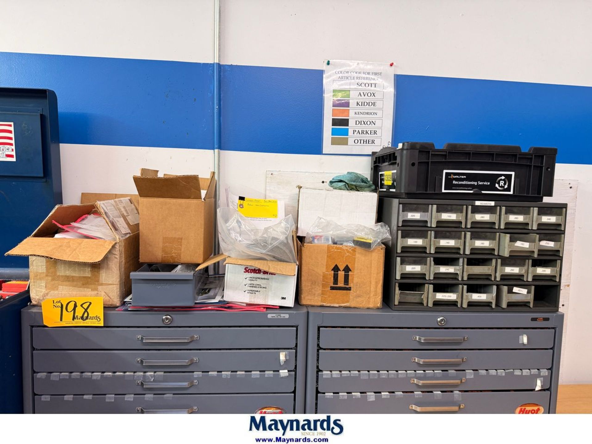 HOUT multi-drawer storage cabinets To include various size taps, NC, NF, mm
