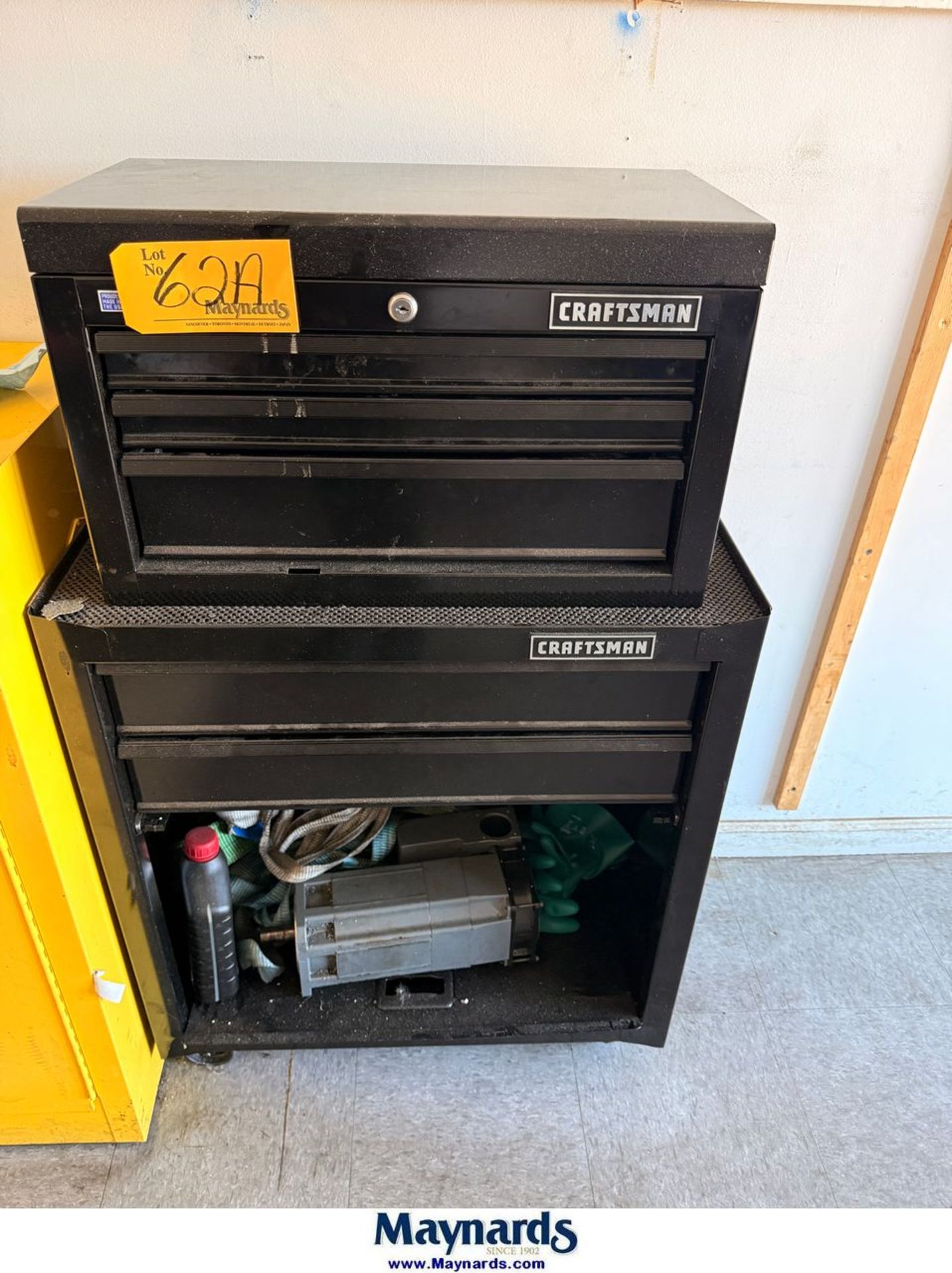 CRAFTSMAN multi-drawer tool box with contents to include misc. contents ...