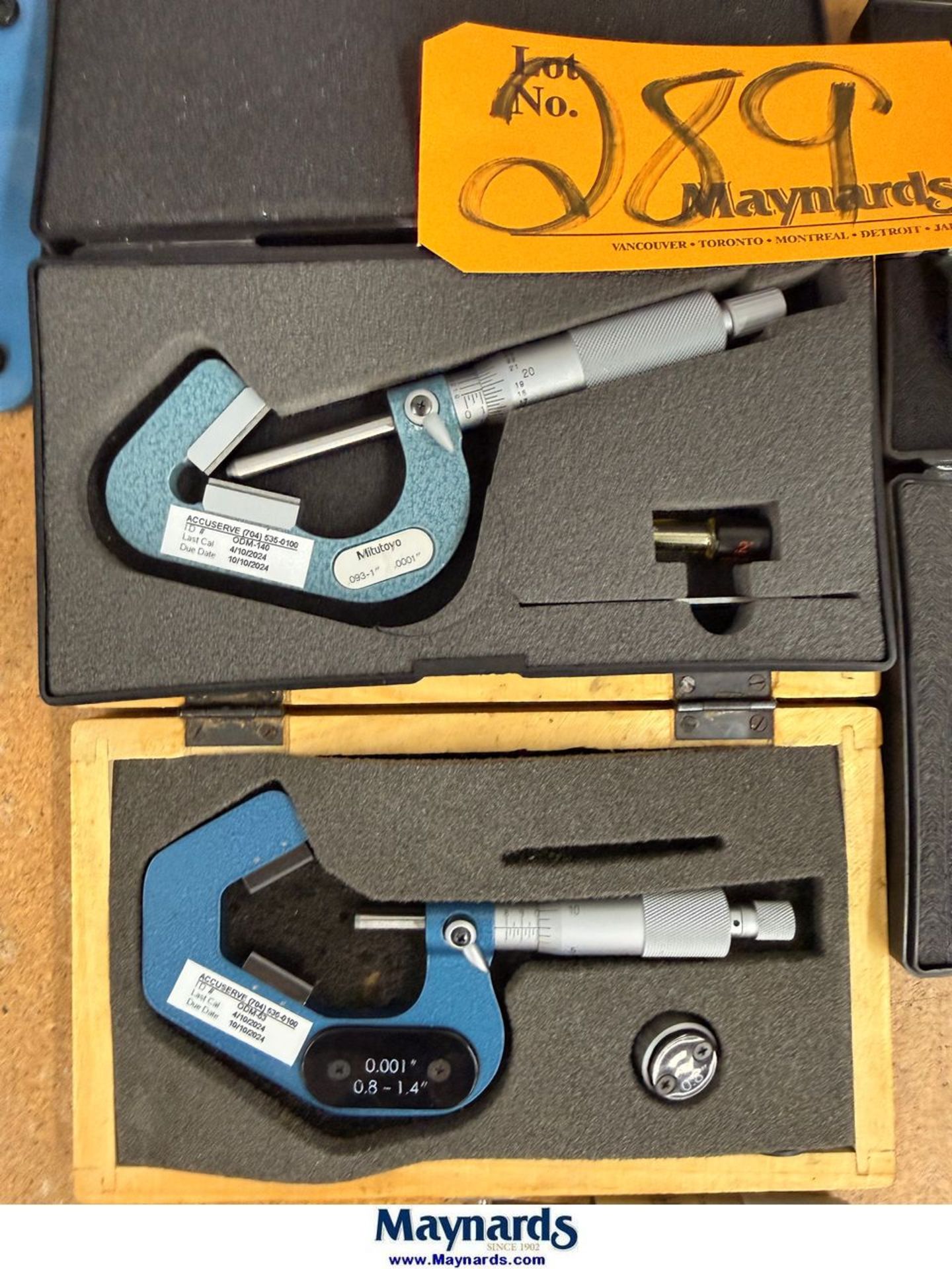 (1) Lot of Assorted micrometers