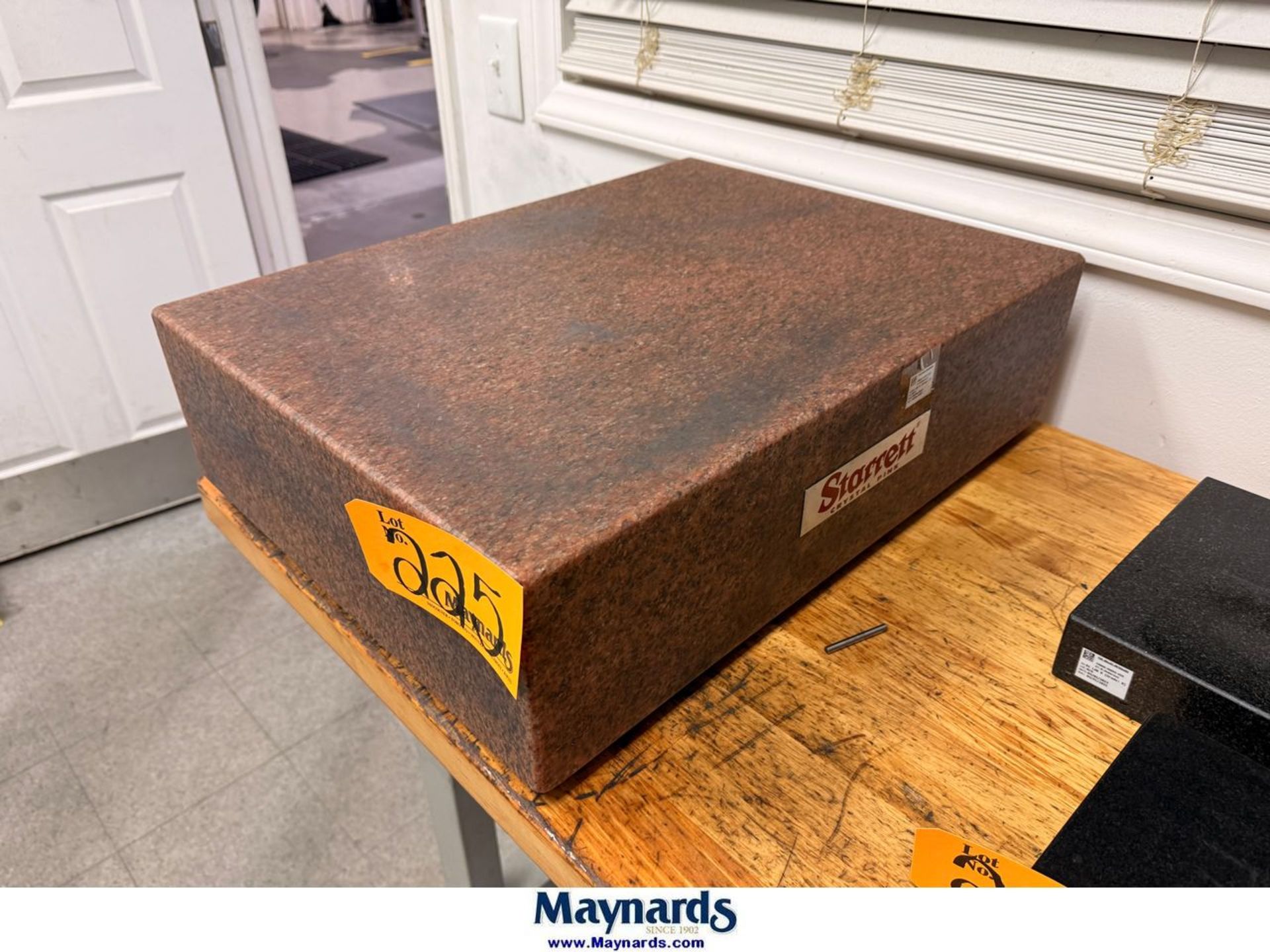 (1) STARRETT pink Granite Table