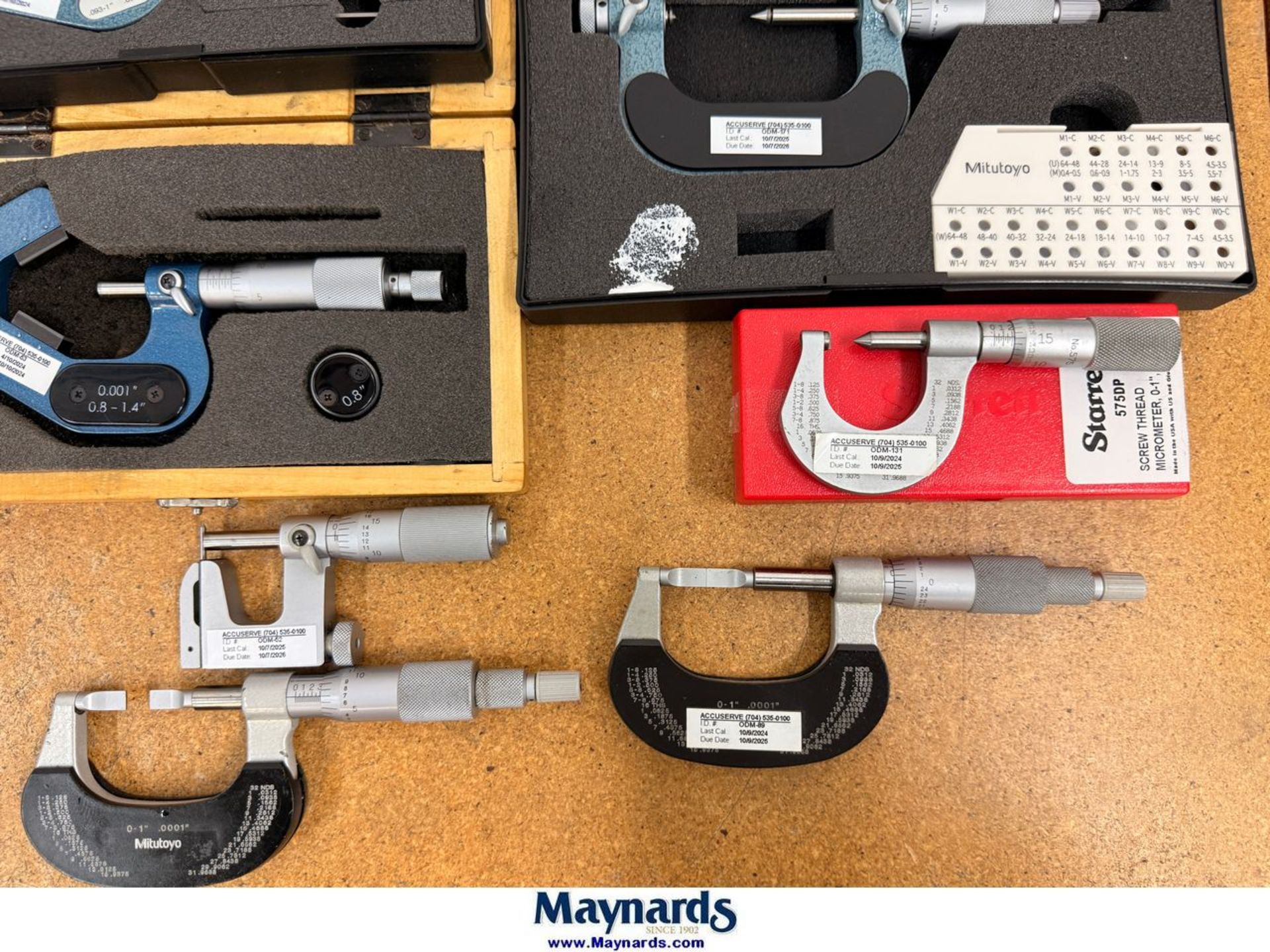 (1) Lot of Assorted micrometers