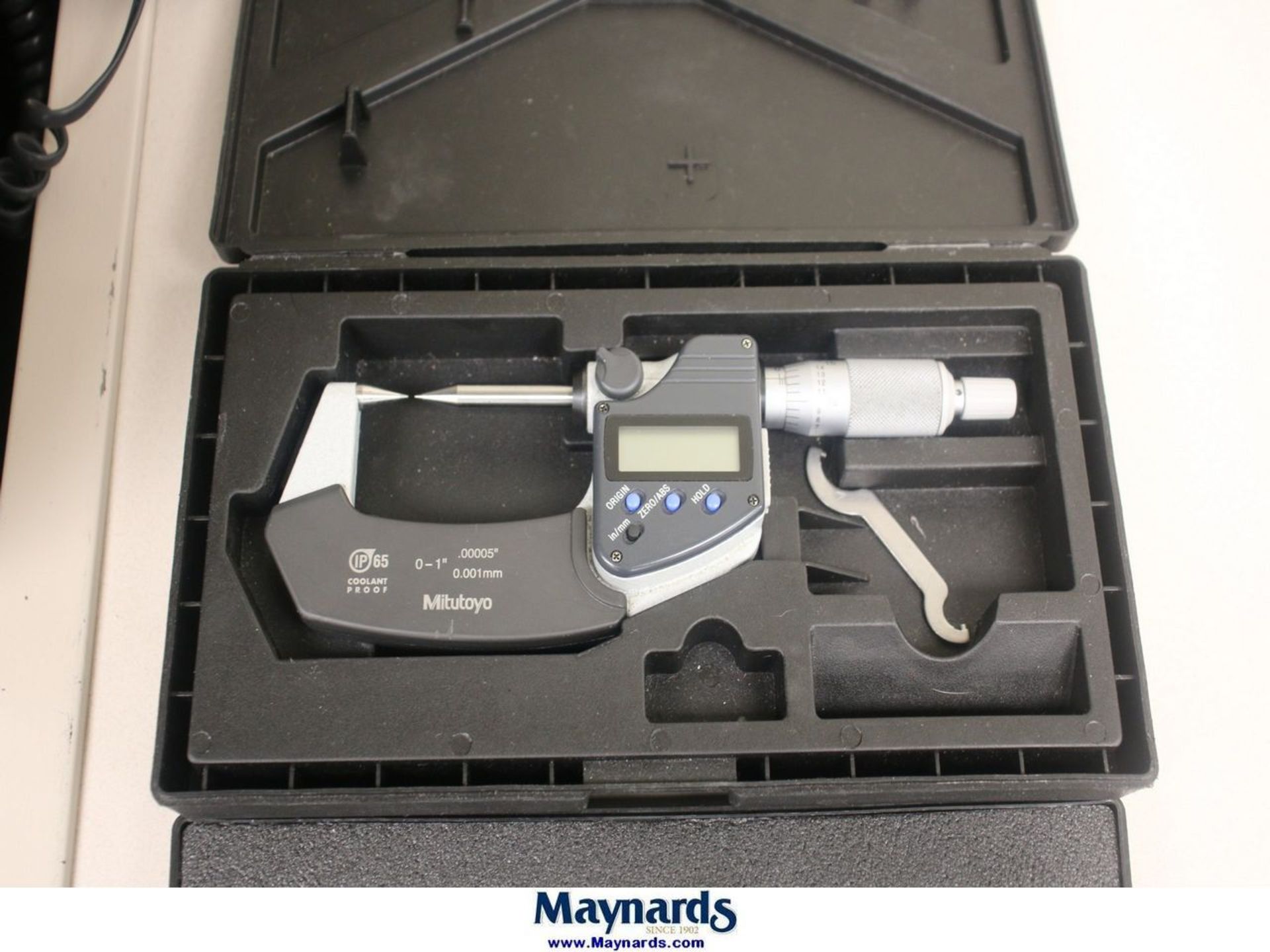Lot of (4) Mitutoyo Digital Micrometers (1) 0-1" Point Micrometer, (1 ...
