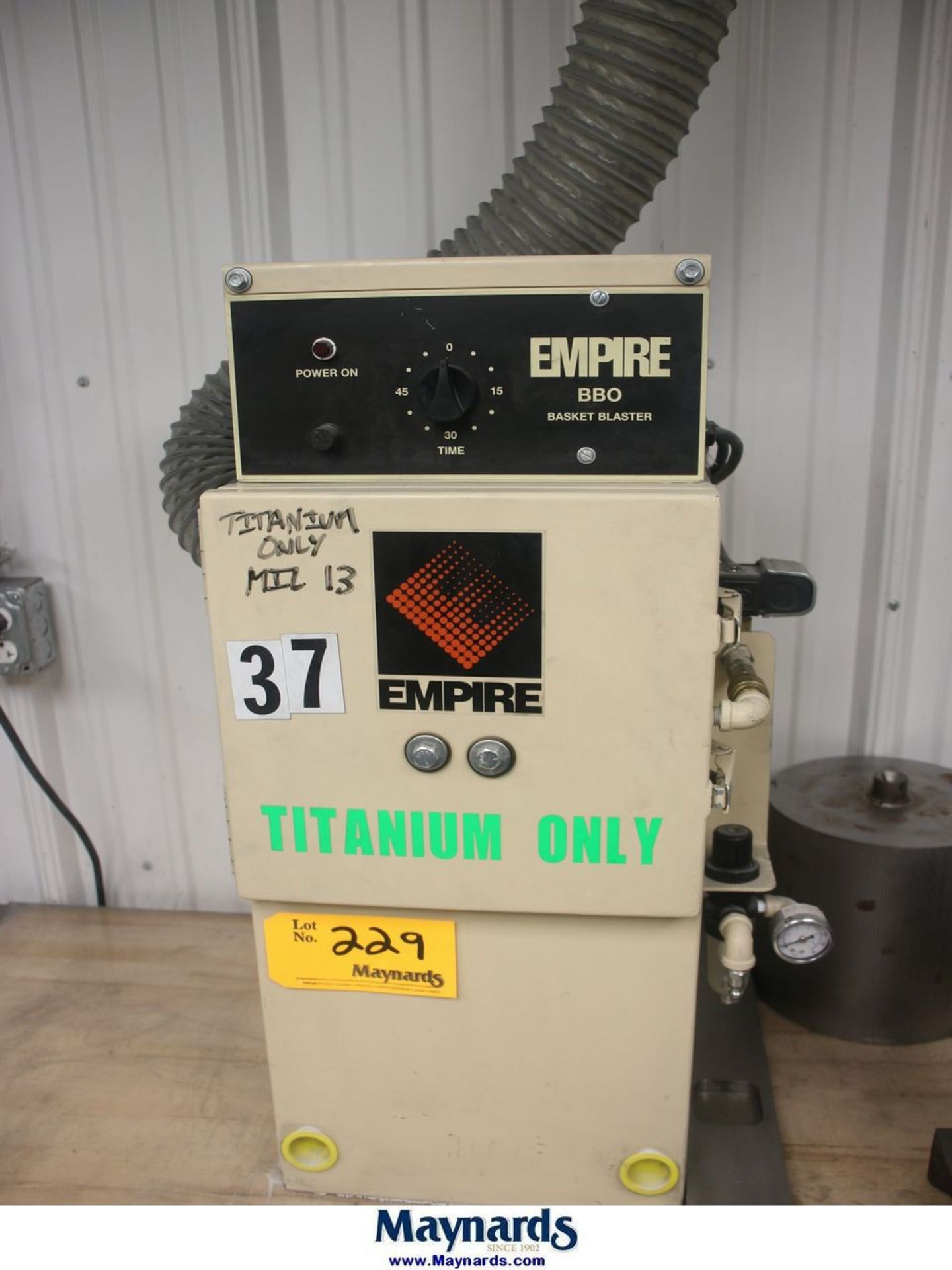Empire Model BBO Automatic Benchtop Rotary Basket Blaster 9" Diameter x ...