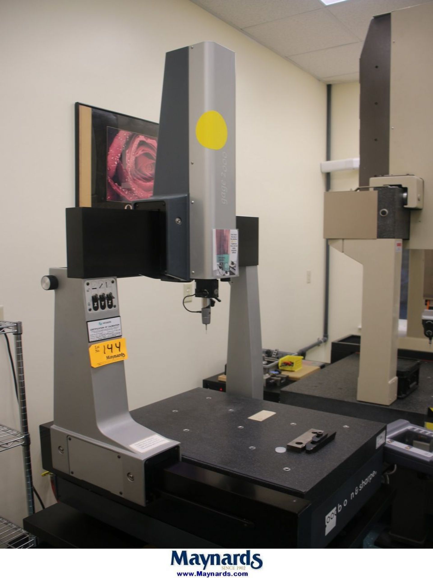 2004 Brown & Sharpe Gage 2000 Coordinate Measuring Machine Axis Travels ...