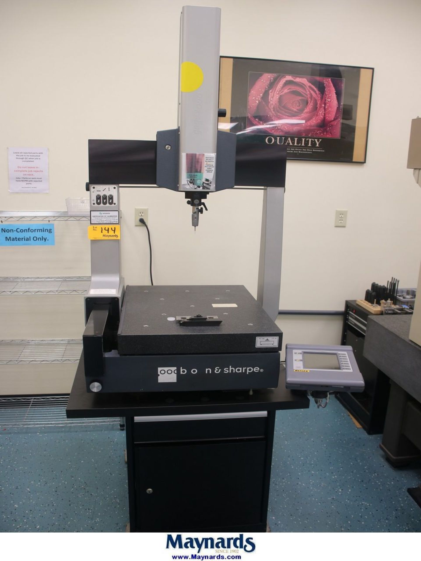 2004 Brown & Sharpe Gage 2000 Coordinate Measuring Machine Axis Travels ...