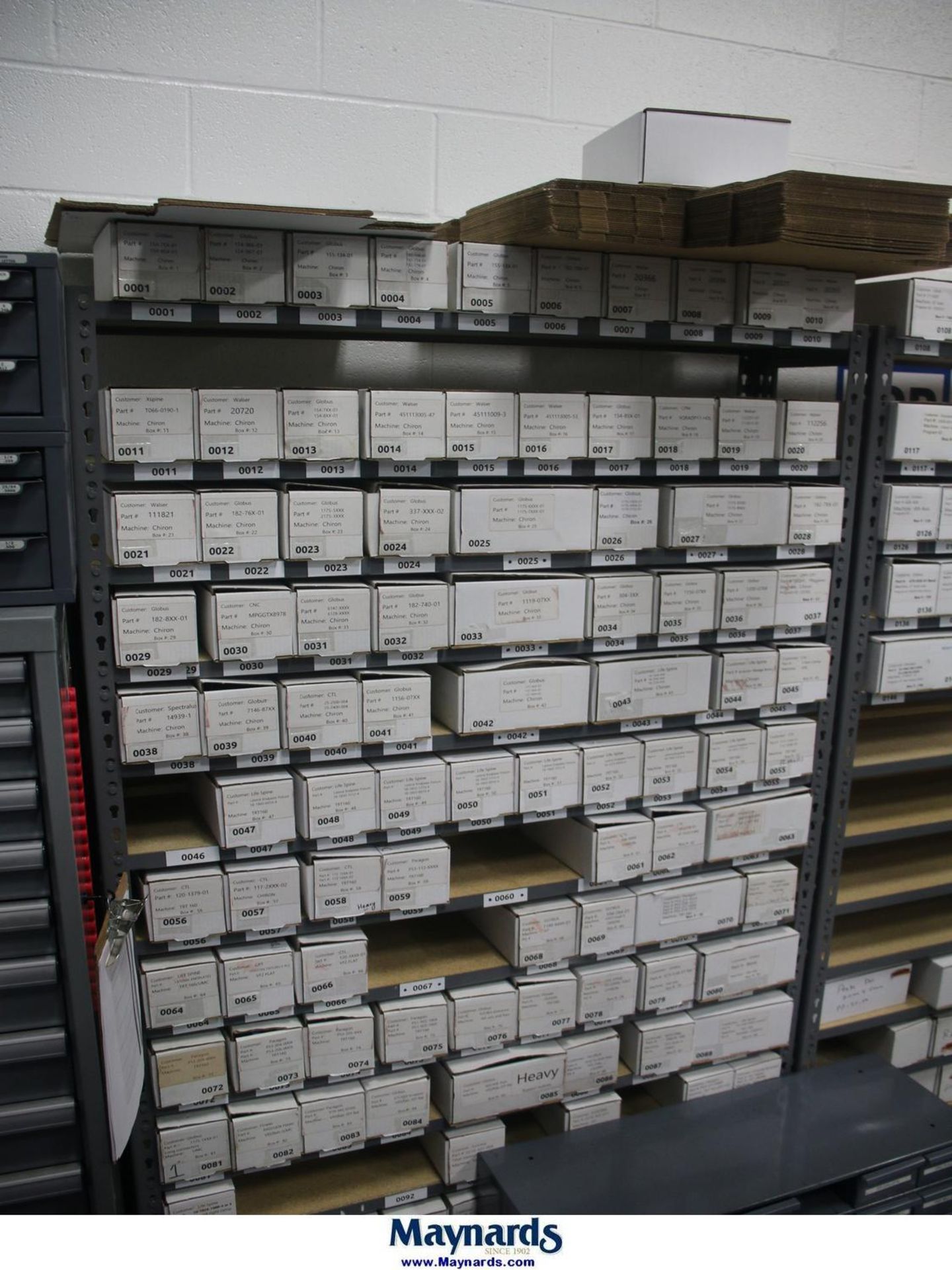 Lot of (2) Shelves with Contents 48