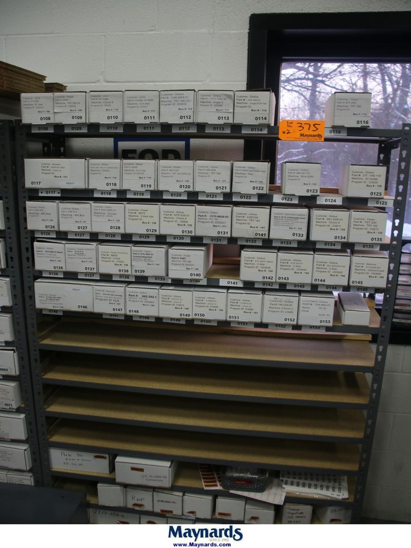 Lot of (2) Shelves with Contents 48