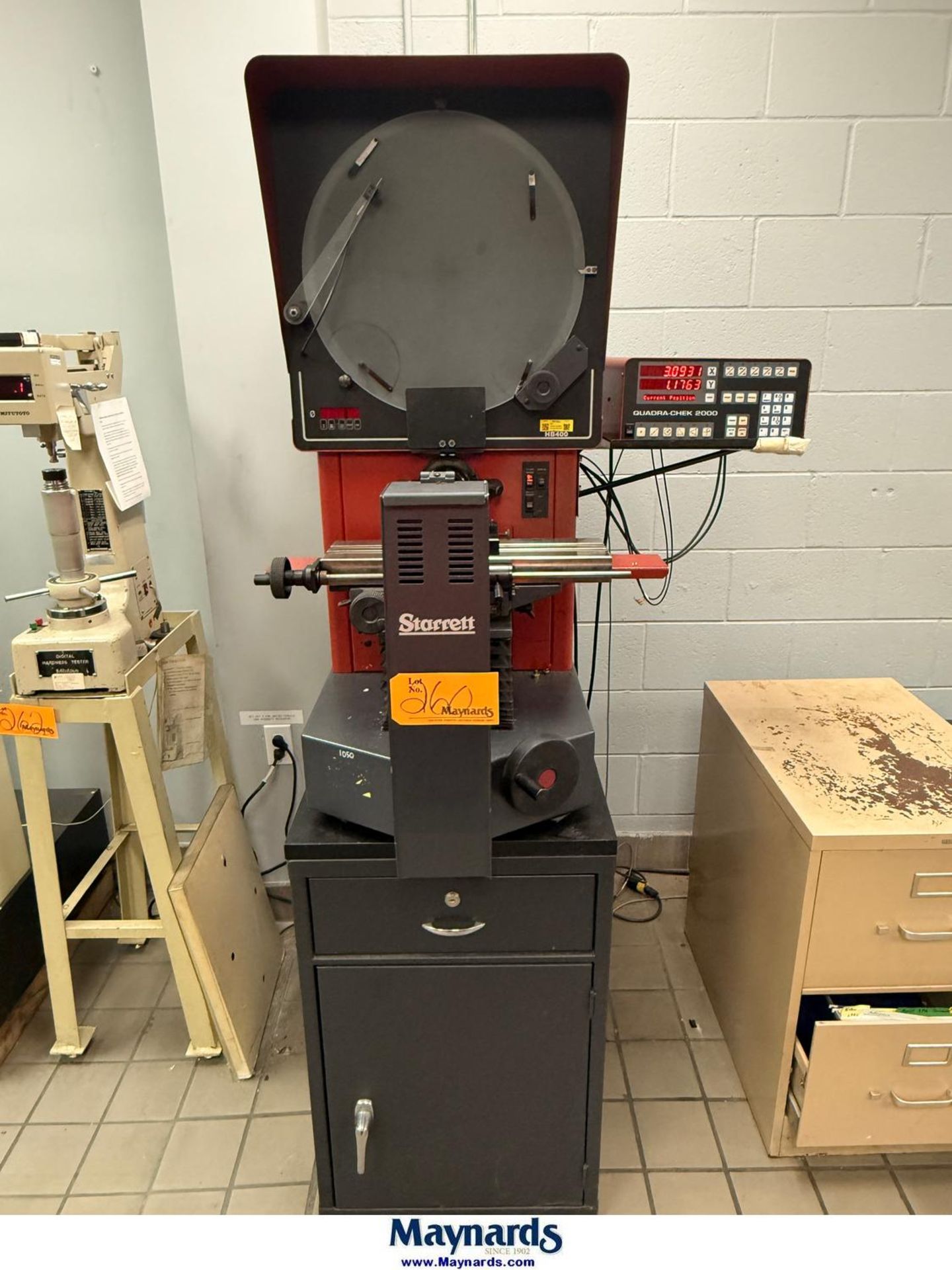 Starrett Sigma HB400 Optical Comparator 17'' Lens 5'' x 17'' work base ...