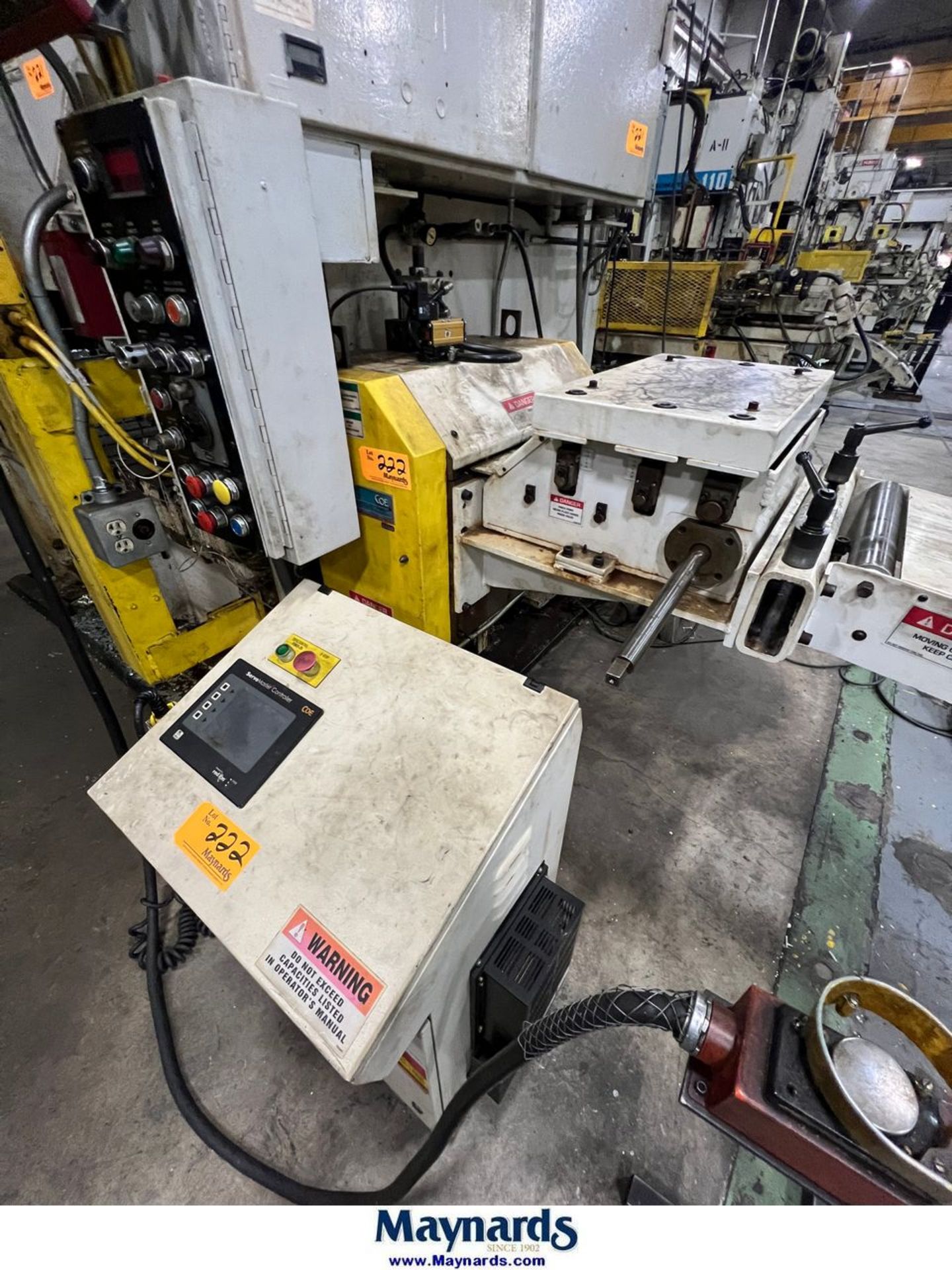 18" Coe #CPRF-S318 Servo Feed with Pull-Through Straightener Servo ...
