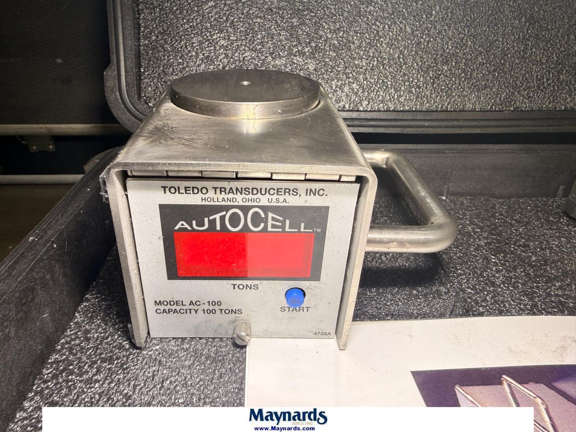 Teledo Auto-Cell-100 Digital calibration load cell (1) Lot of (2 ...