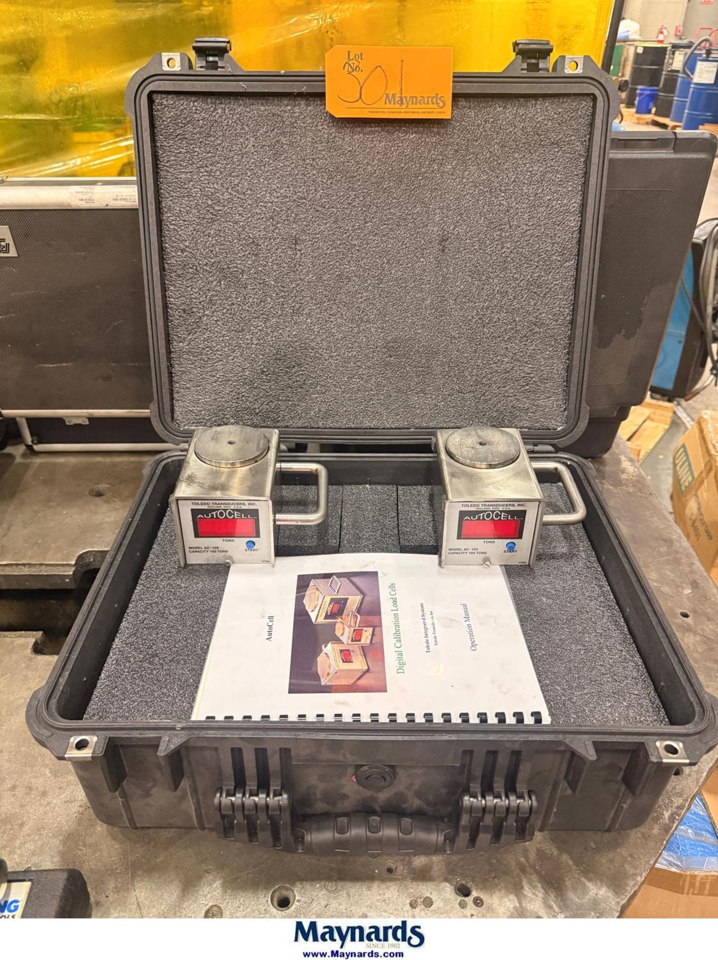 Teledo Auto-Cell-100 Digital calibration load cell (1) Lot of (2 ...