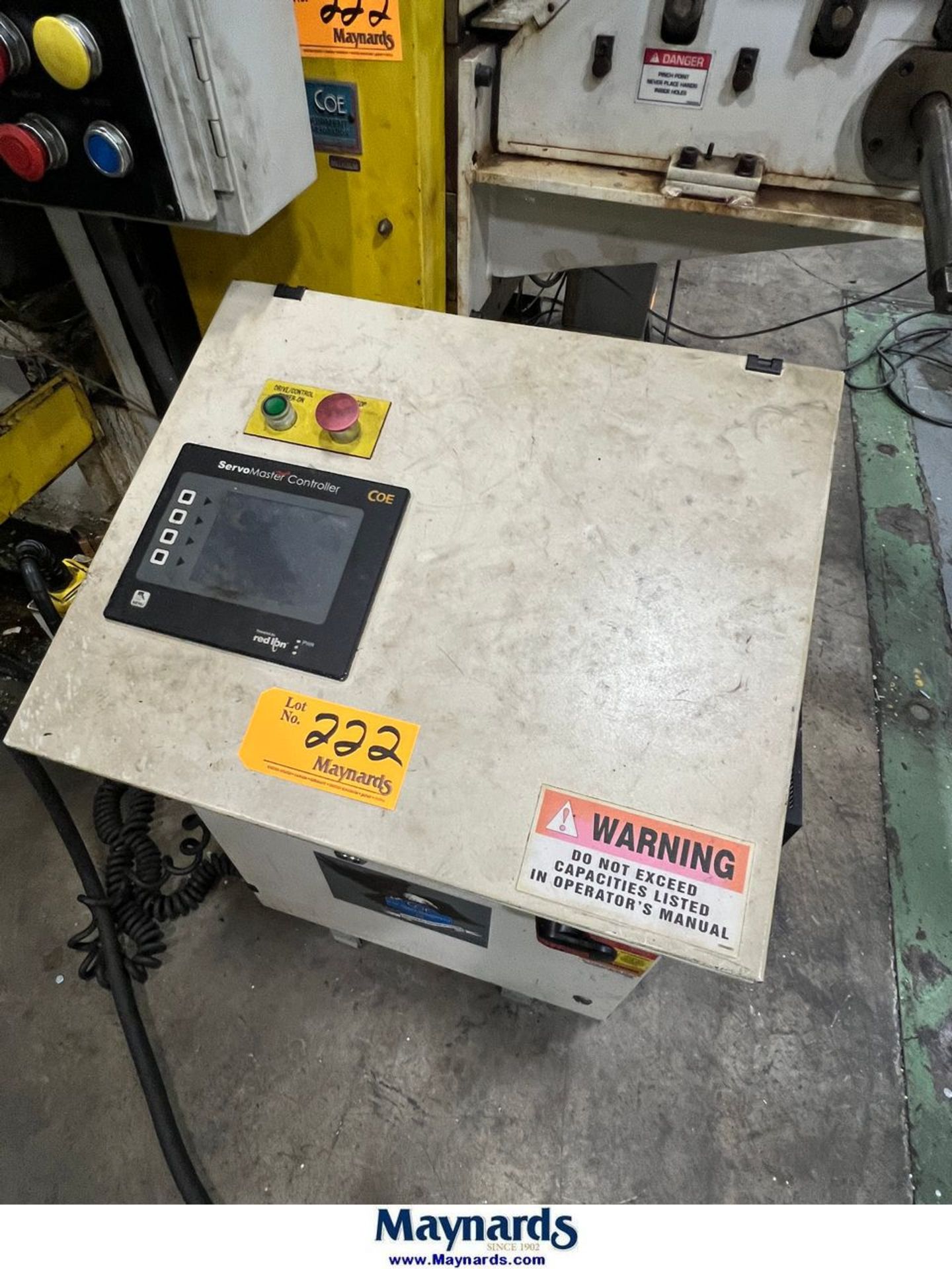 18" Coe #CPRF-S318 Servo Feed with Pull-Through Straightener Servo ...