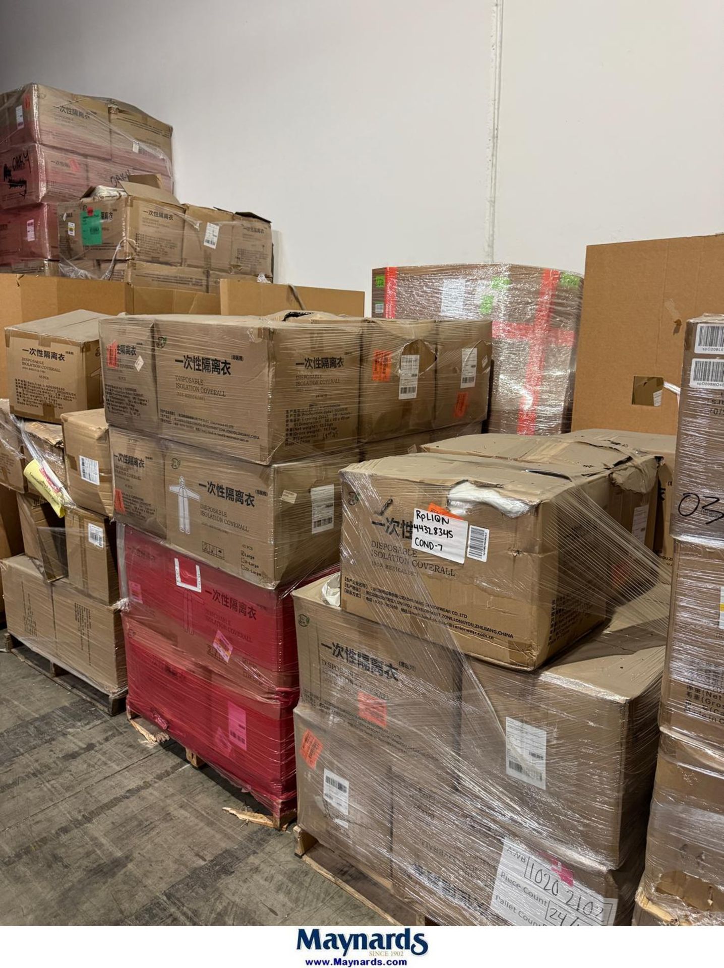 (28) Pallets of Assorted Overall Coverings [Loc: 3689 Industrial Blvd ...