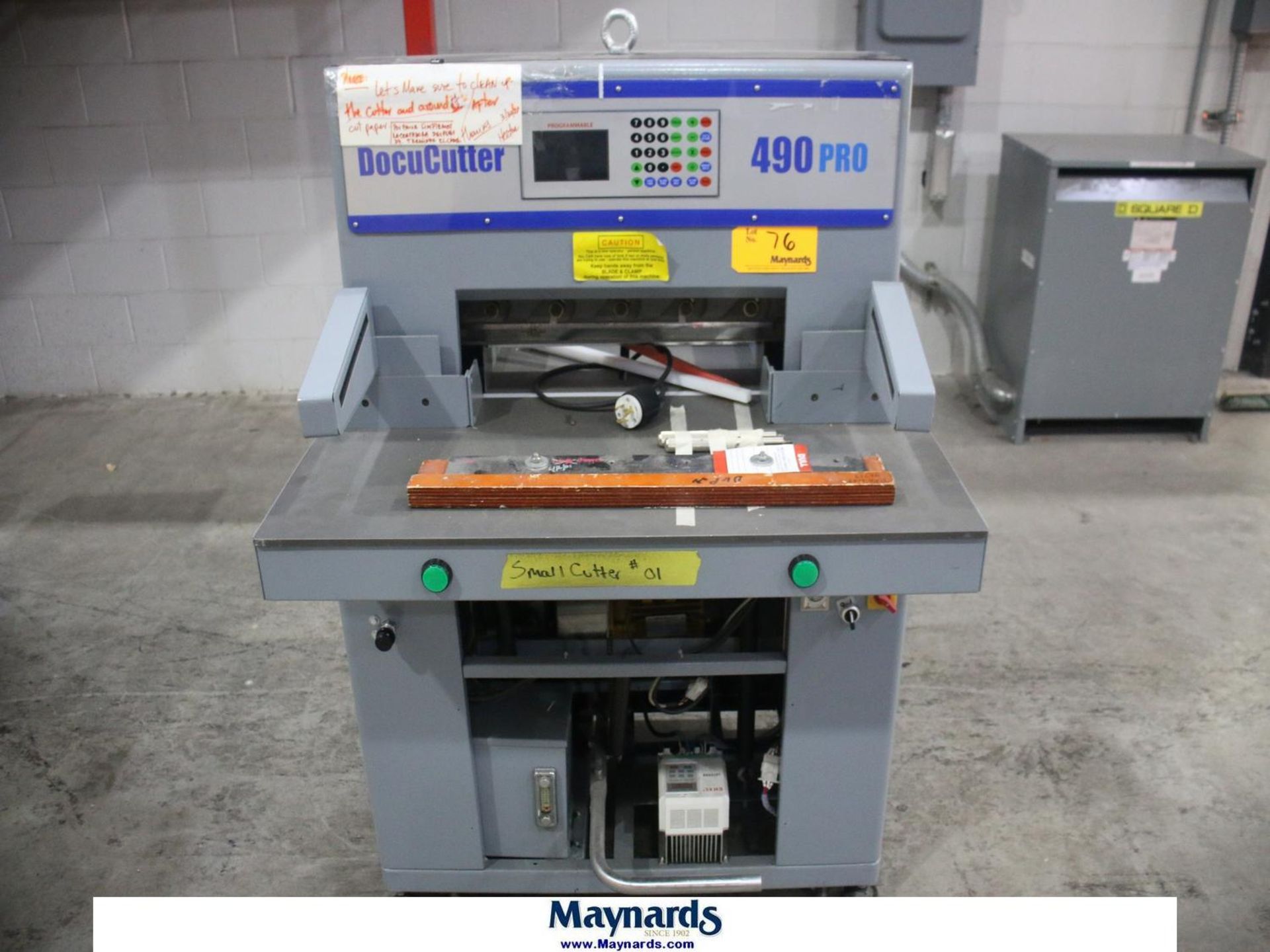 Duplo Model 490P Docucutter , S/N 490P1608060 [Loc: Hagerstown, MD]