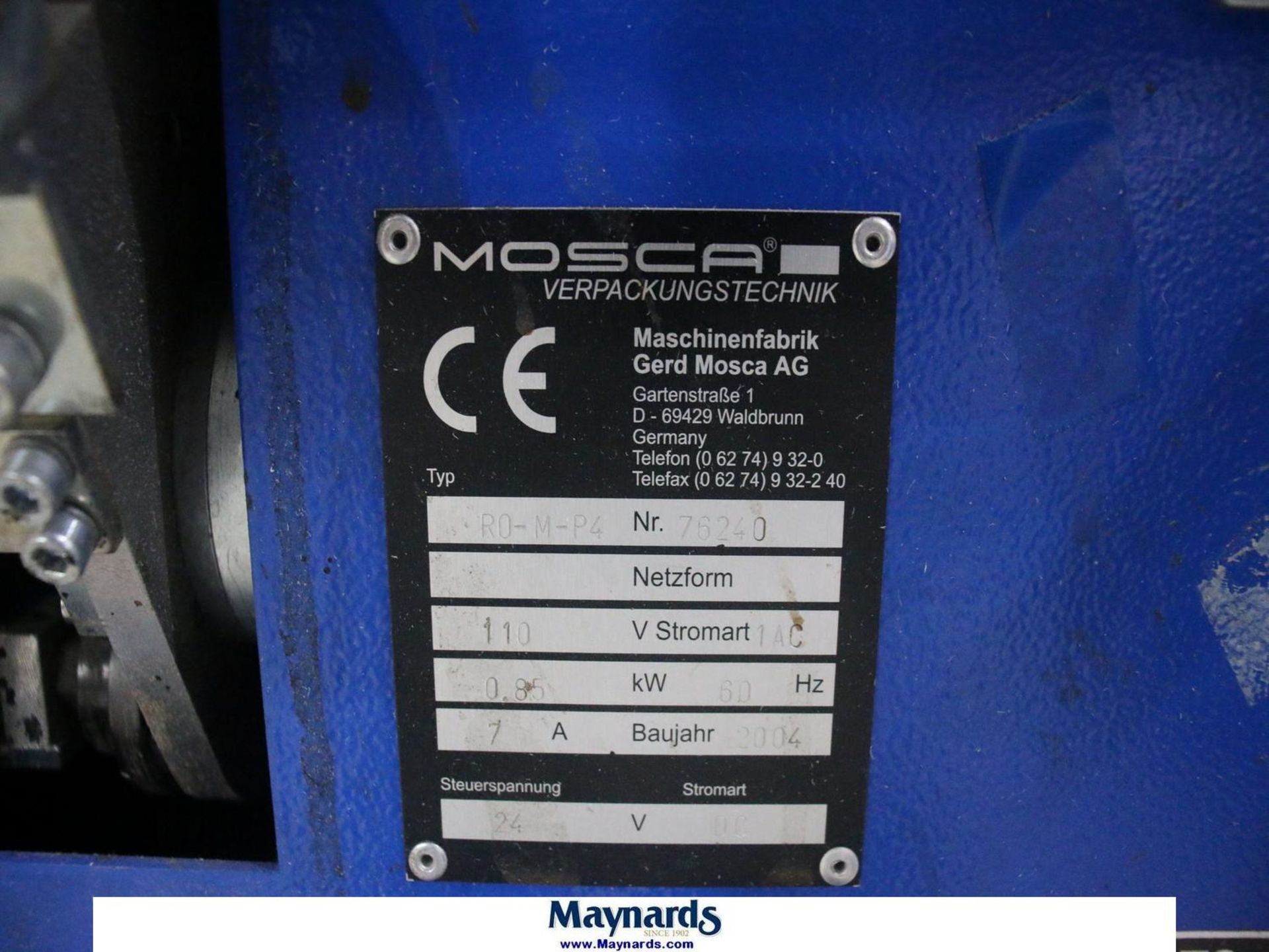 { Choice of lots: 16 } Mosca Model RO-M-P4 Strapping Machine 48" x 24 ...