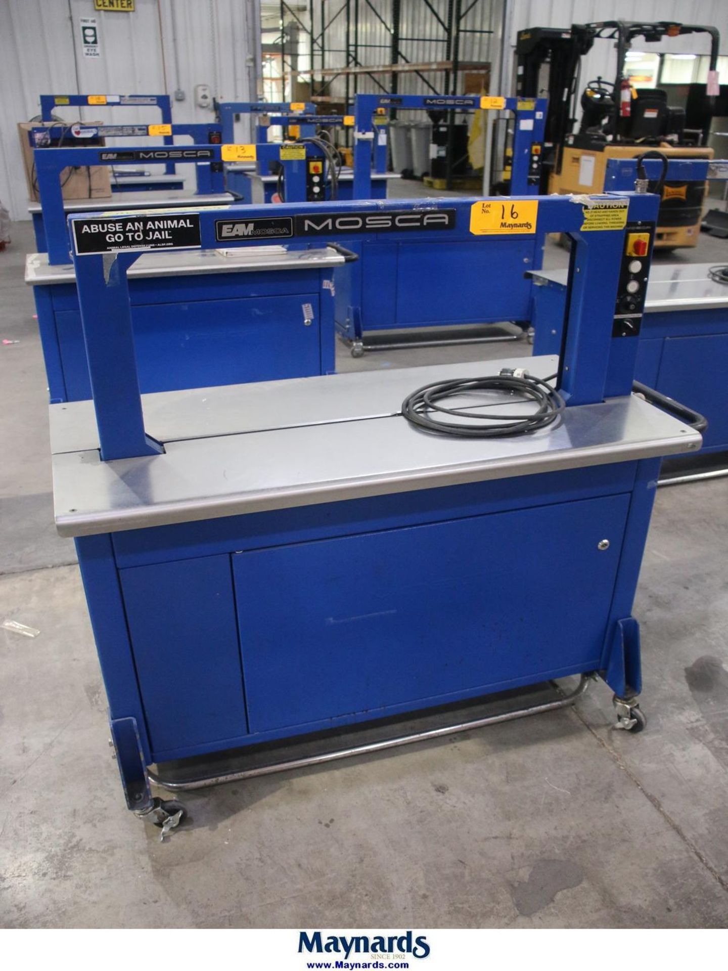 { Choice of lots: 16 } Mosca Model RO-M-P4 Strapping Machine 48" x 24 ...