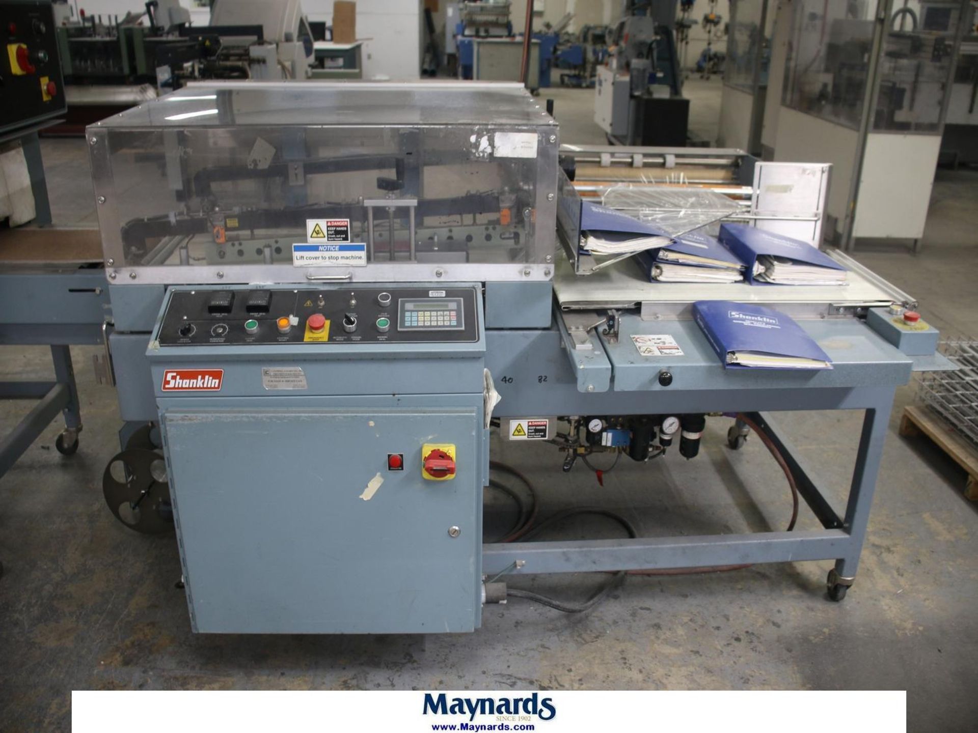 Shanklin Model A27A Shrink Wrap Machine With Model T7H Shrink Tunnel, S ...
