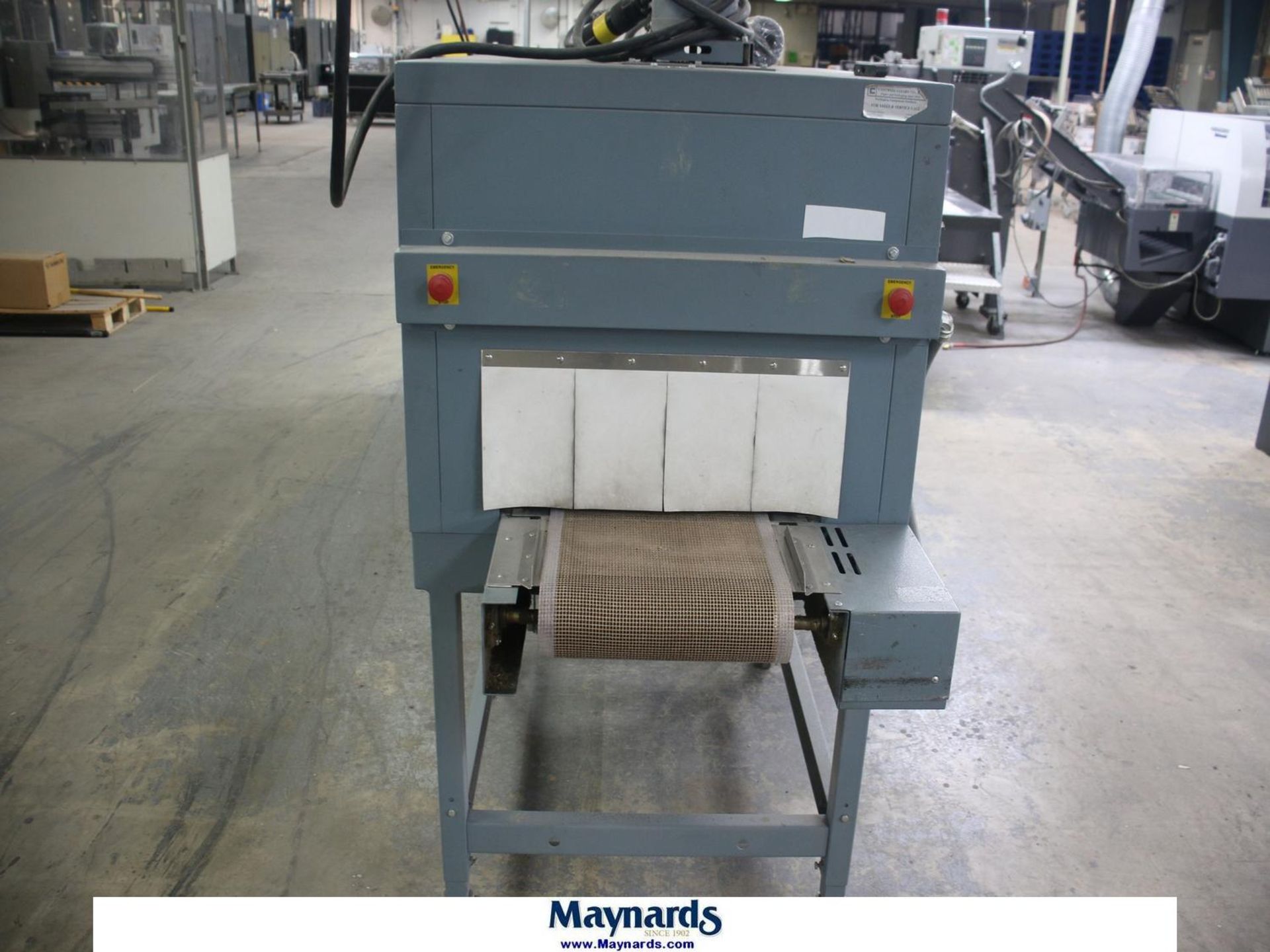 Shanklin Model A27A Shrink Wrap Machine With Model T7H Shrink Tunnel, S ...