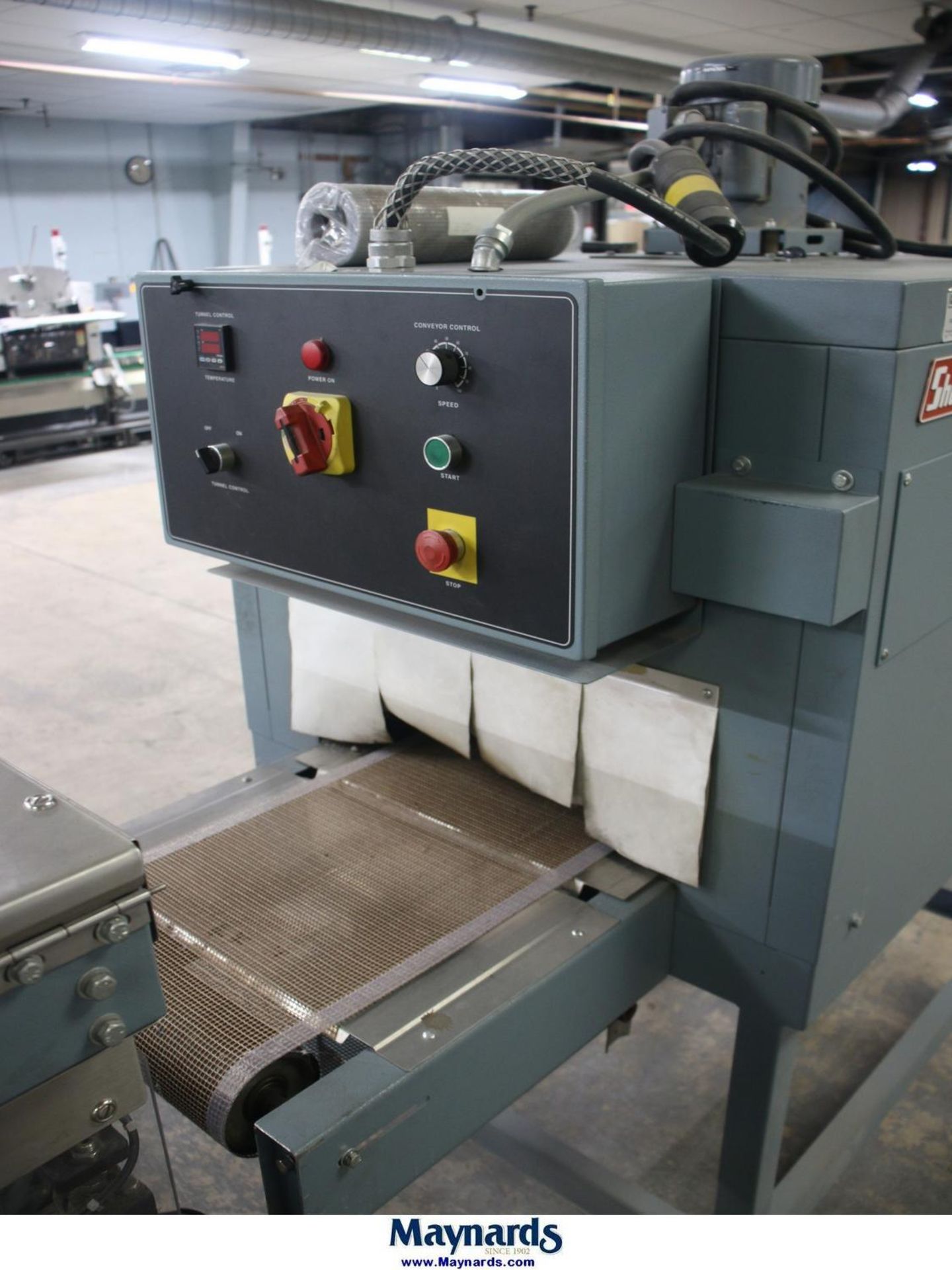 Shanklin Model A27A Shrink Wrap Machine With Model T7H Shrink Tunnel, S ...