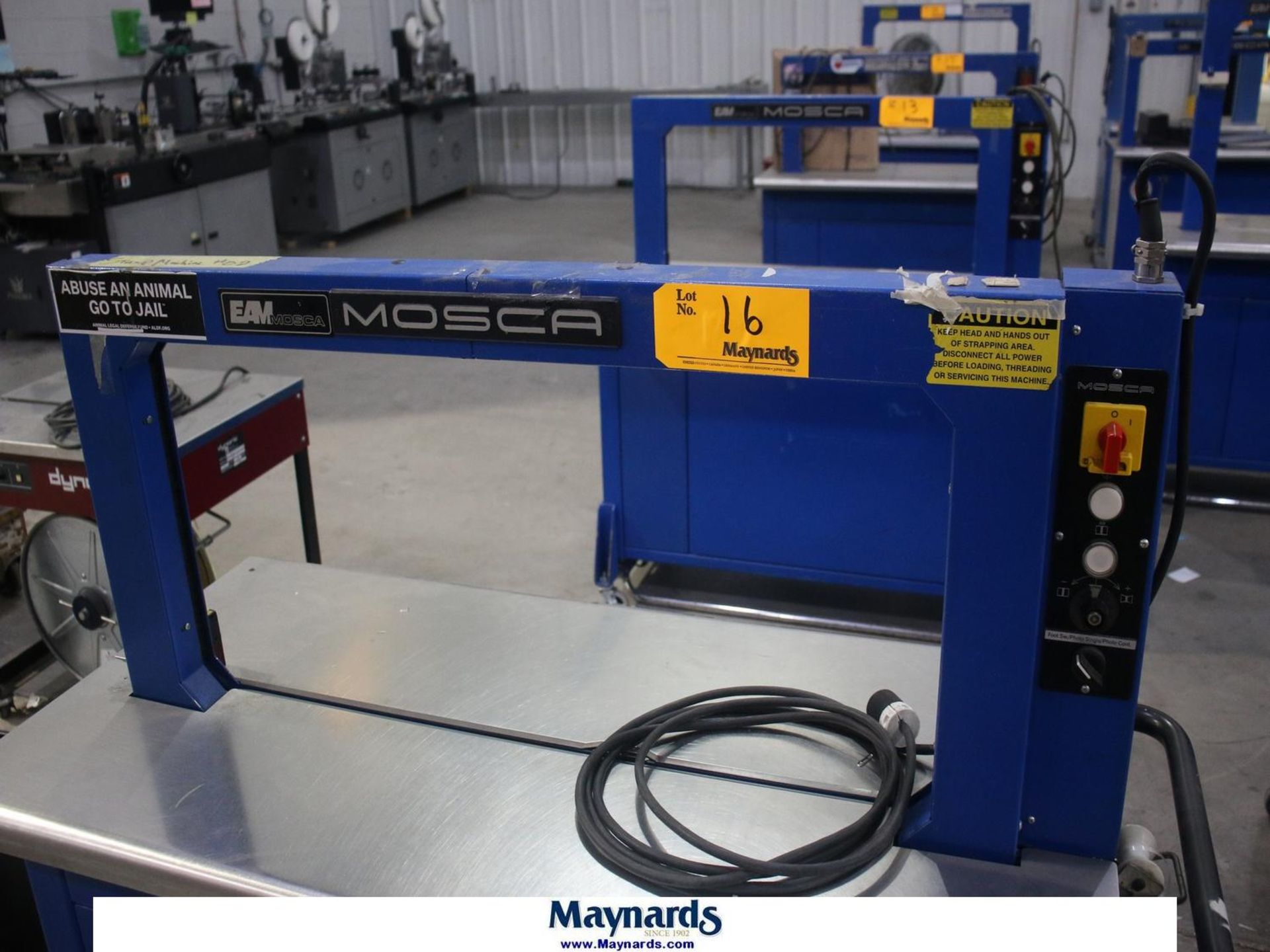 { Choice of lots: 16 } Mosca Model RO-M-P4 Strapping Machine 48" x 24 ...
