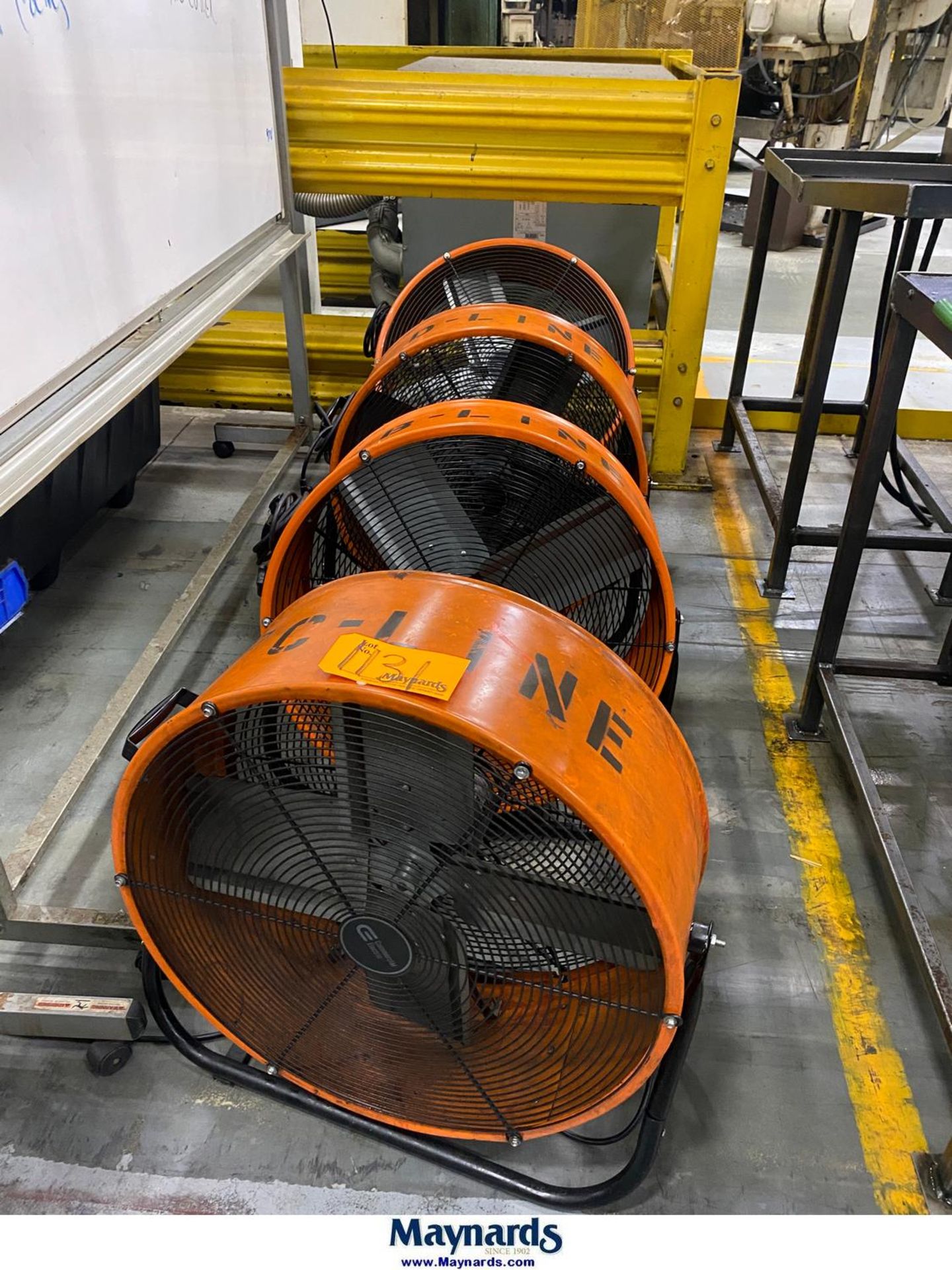 Shop fans (1) Lot of (4) 24'' Shop fans
