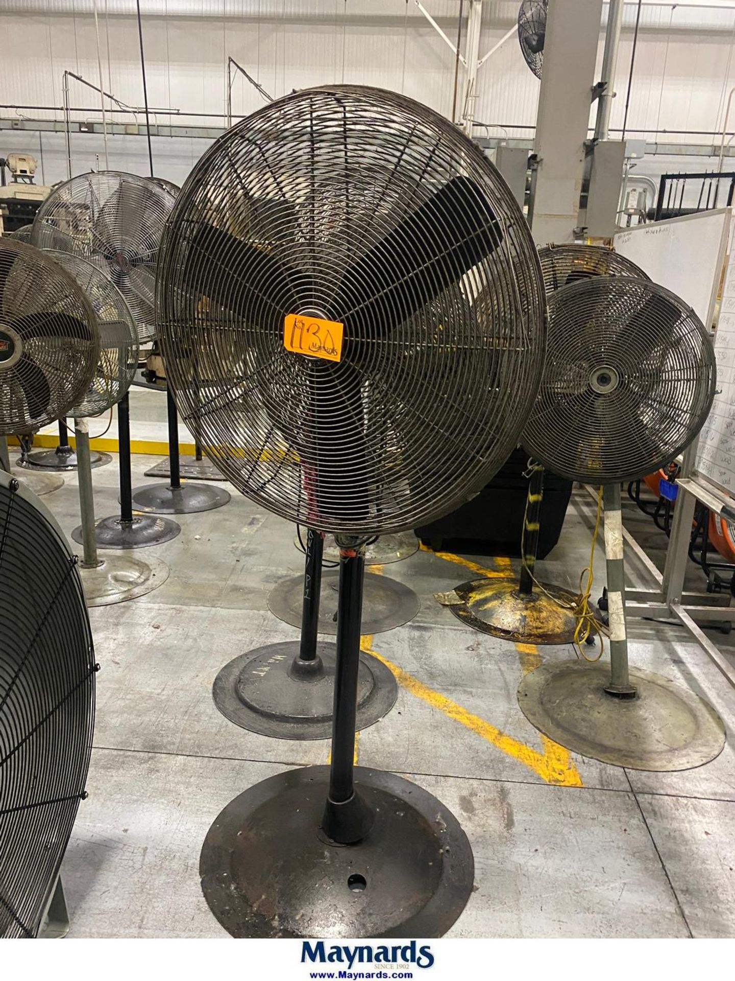 Shop fans (1) Lot of (8) 24'' Shop fans
